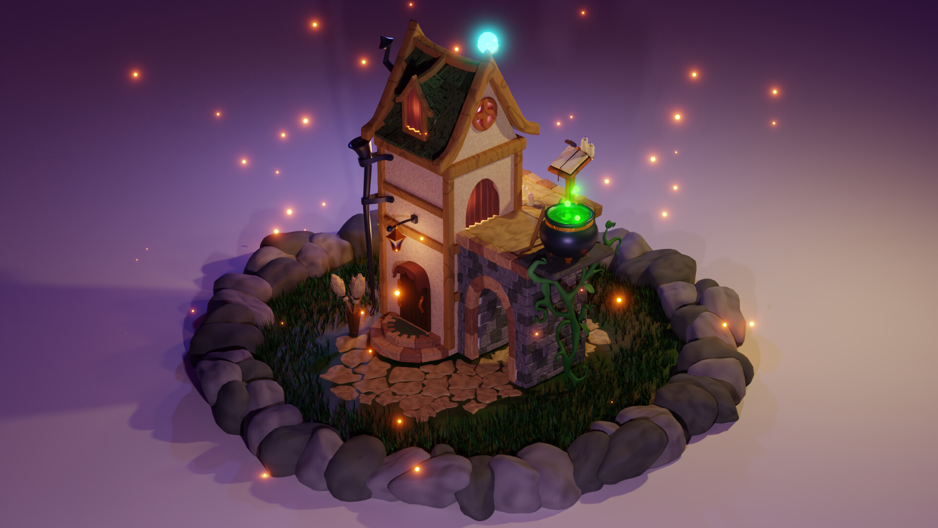 ArtStation - The Magician`s house 3D visualisation