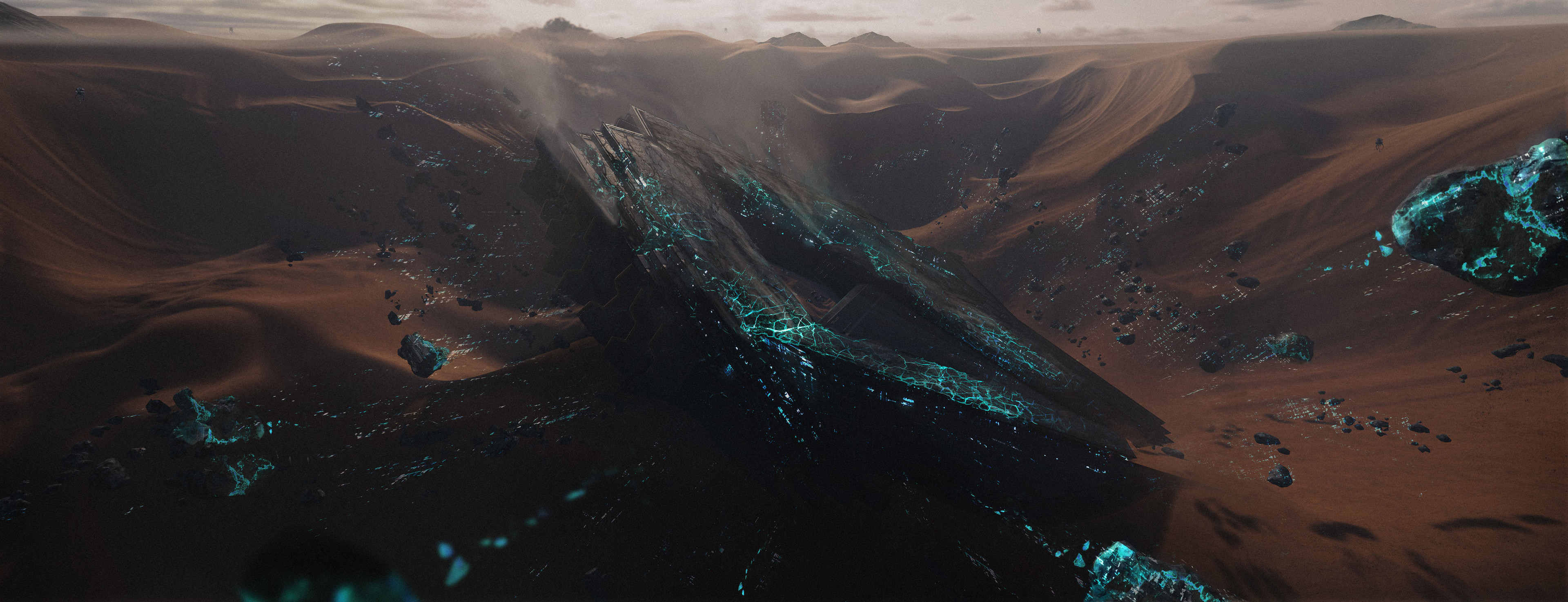 Adrián Bajusz - Mandalore Kyber Crystal Ship Concept