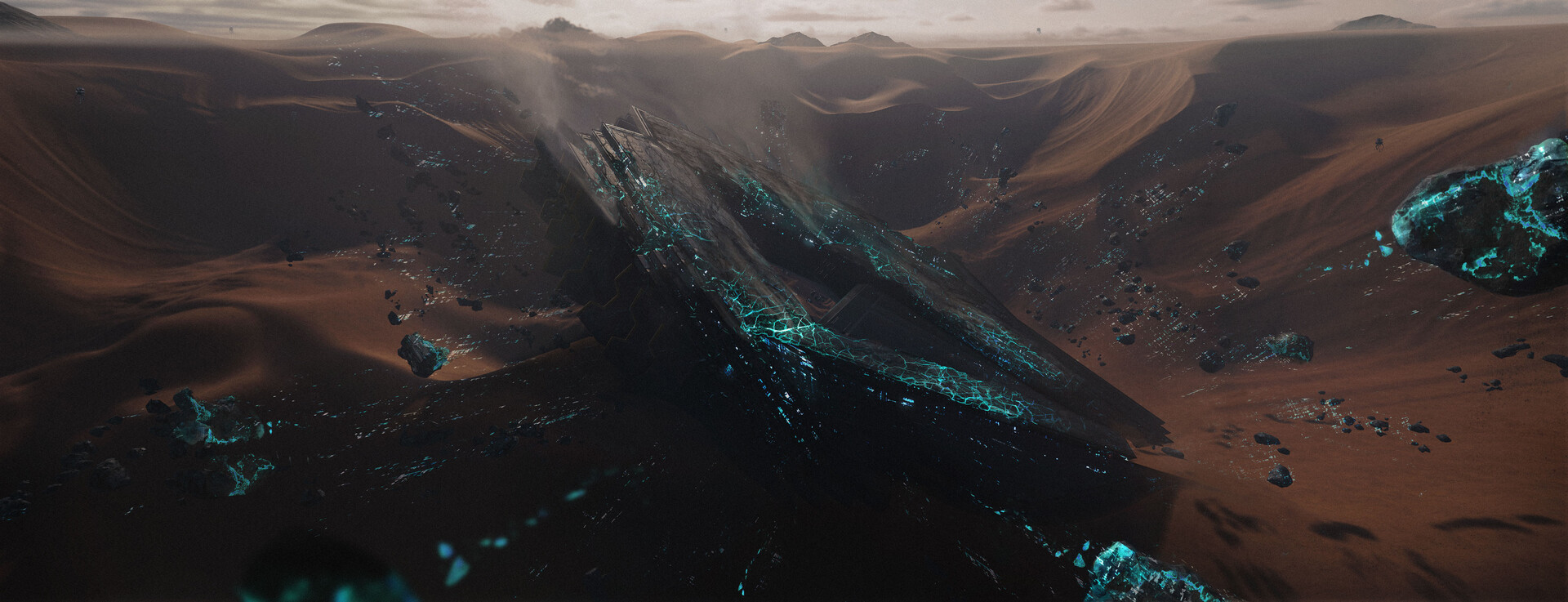 Adrián Bajusz - Mandalore Kyber Crystal Ship Concept