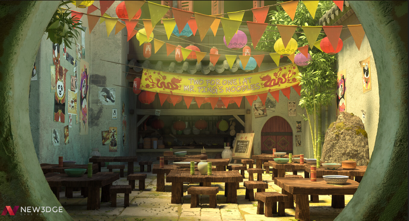 ArtStation - Mr.Ping Restaurant - Kung Fu Panda