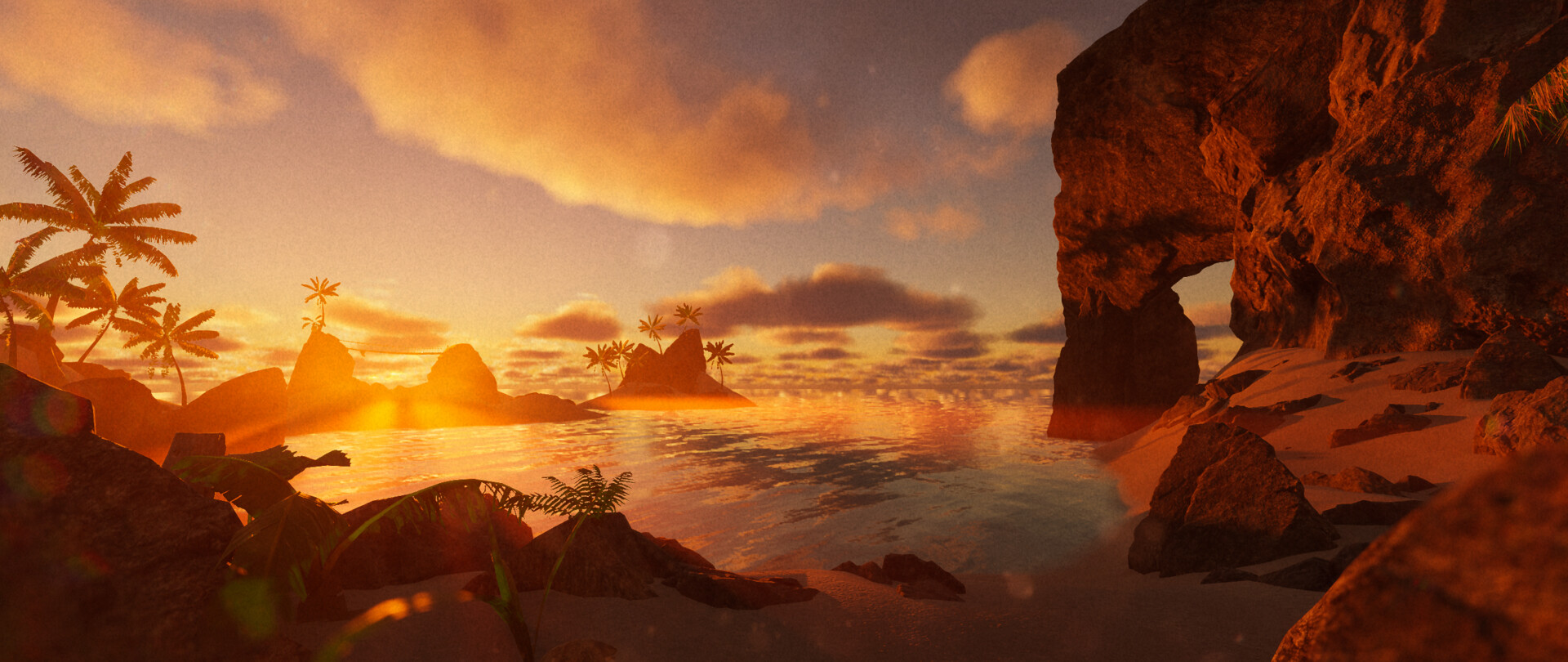 ArtStation - Tropical Sunset (Unity HDRP)