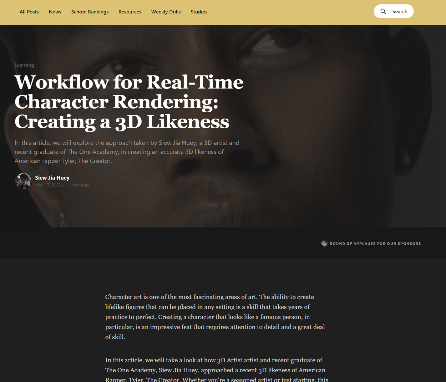 Siew Jia Huey (Rex) - Tyler, The Creator (Realtime Character Modeling/Rendering)