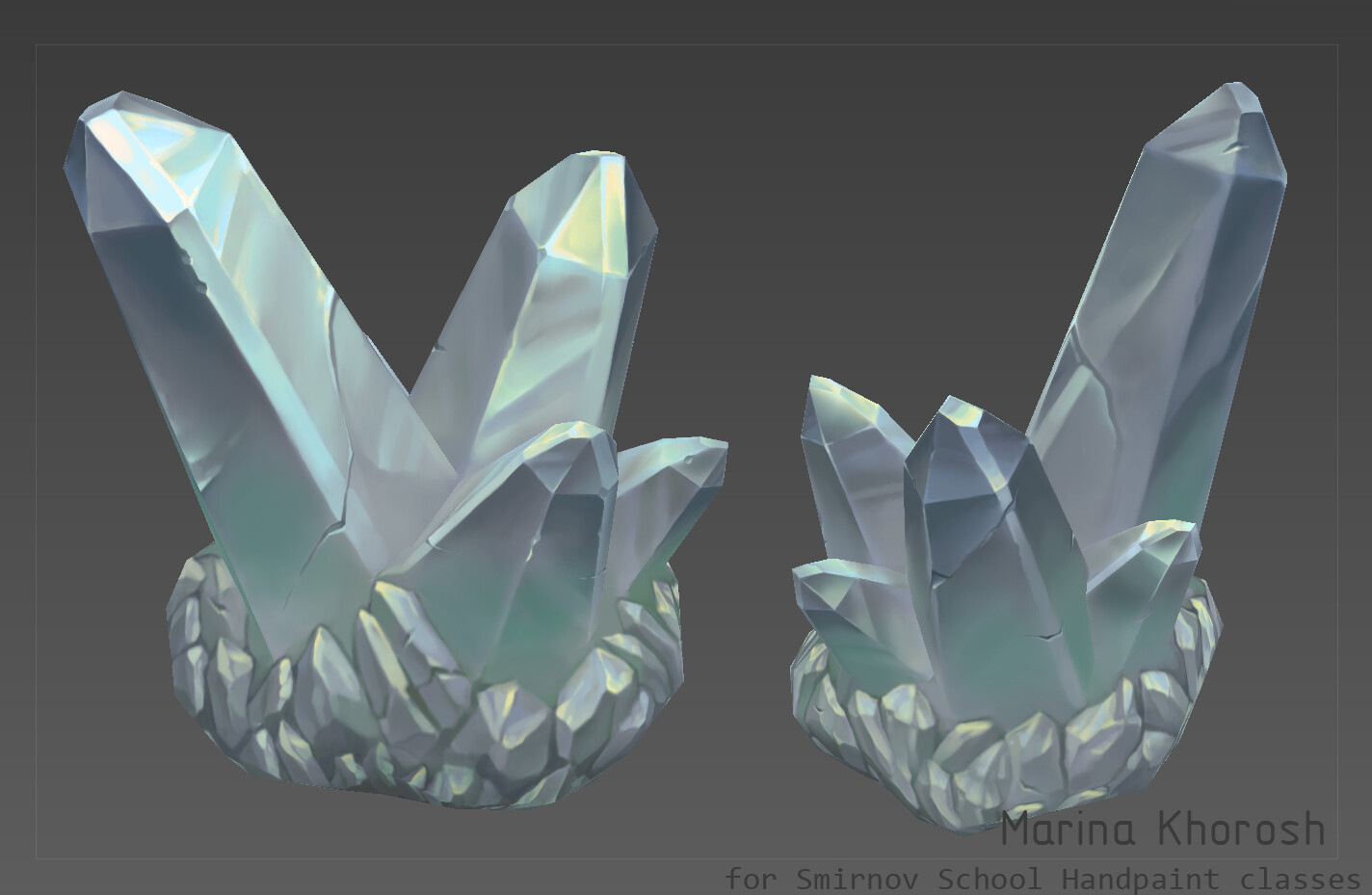 Marina Khorosh - Crystal handpaint texture