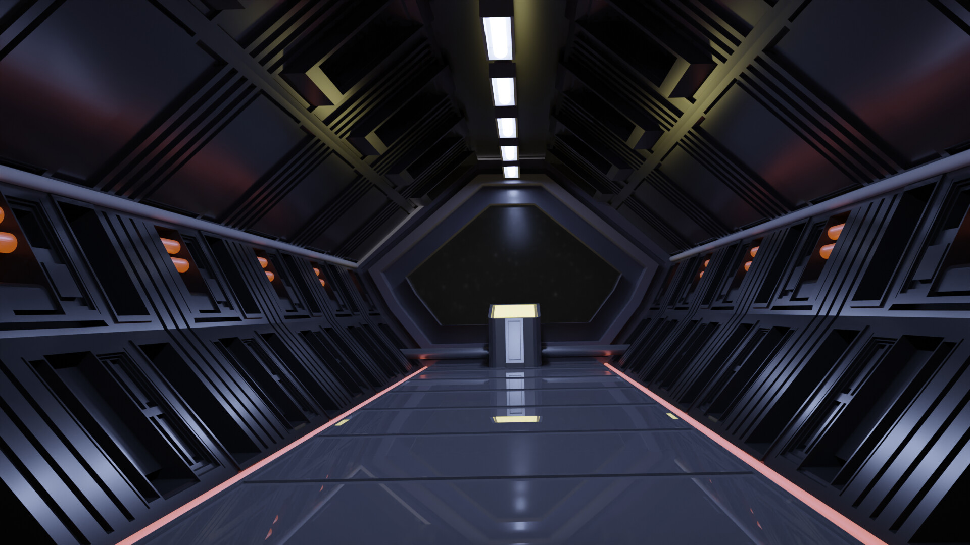 ArtStation - Spaceship corridor