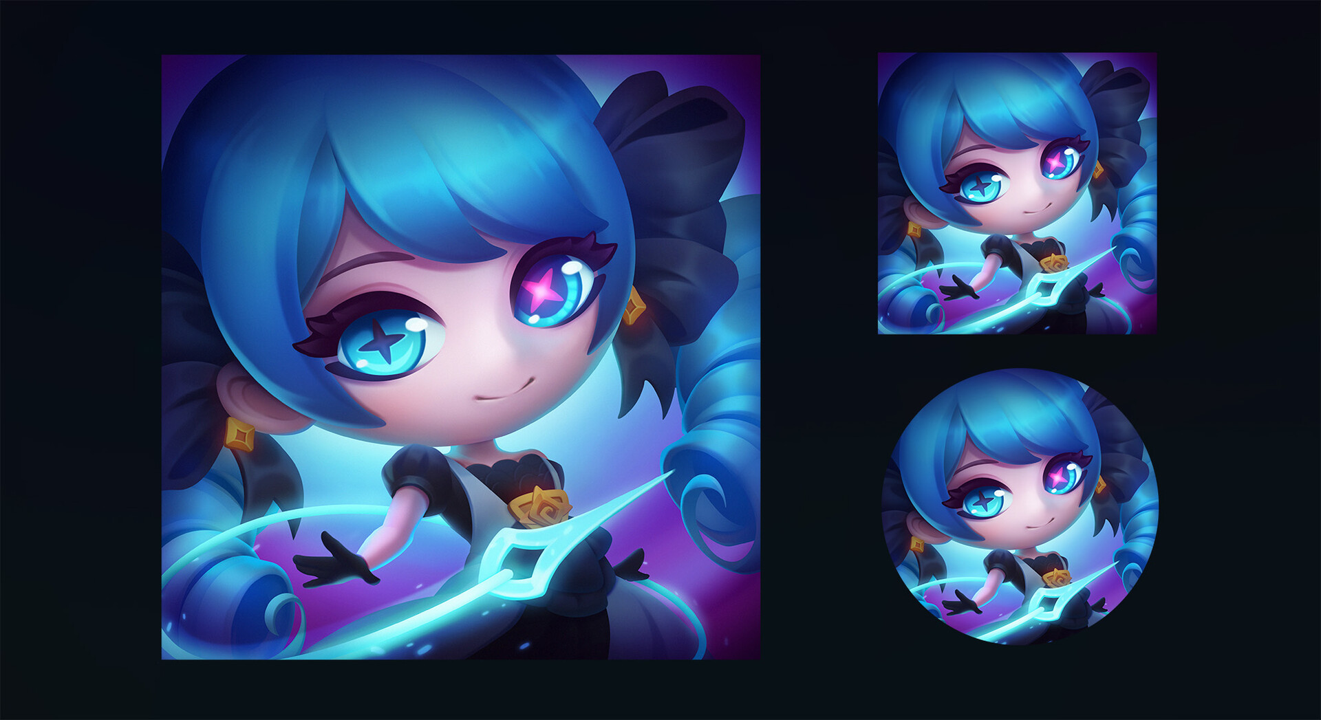 Liza Savina - League of legends - Gwen icon Fan art
