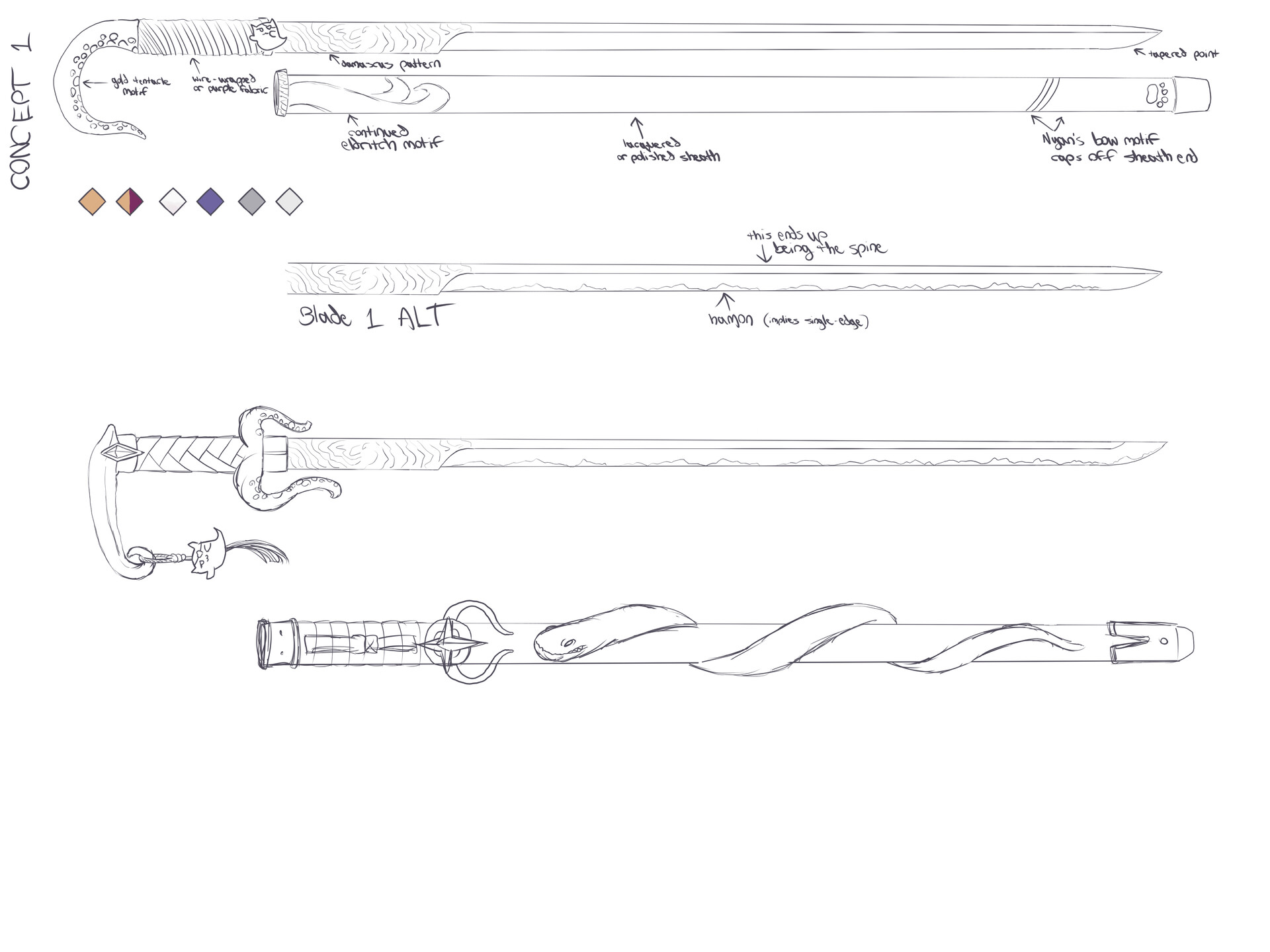 johnykaze - Concepting - Nyan's Guns