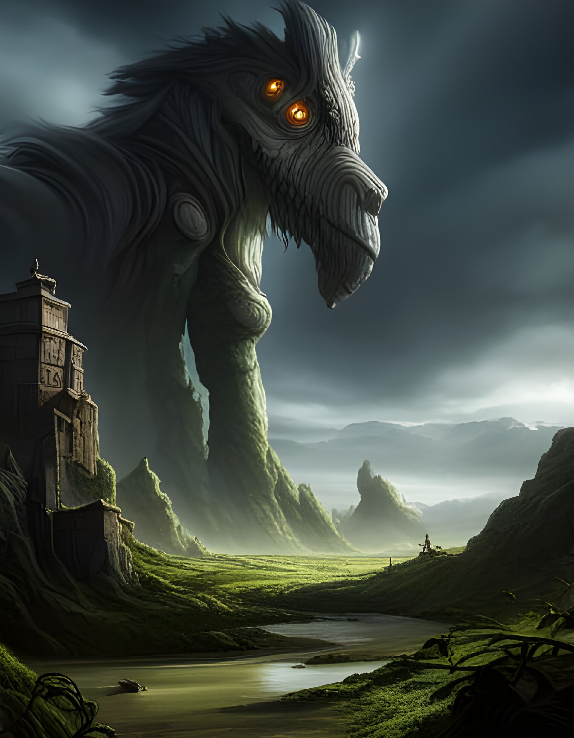 ArtStation - The White Dragon Colossus