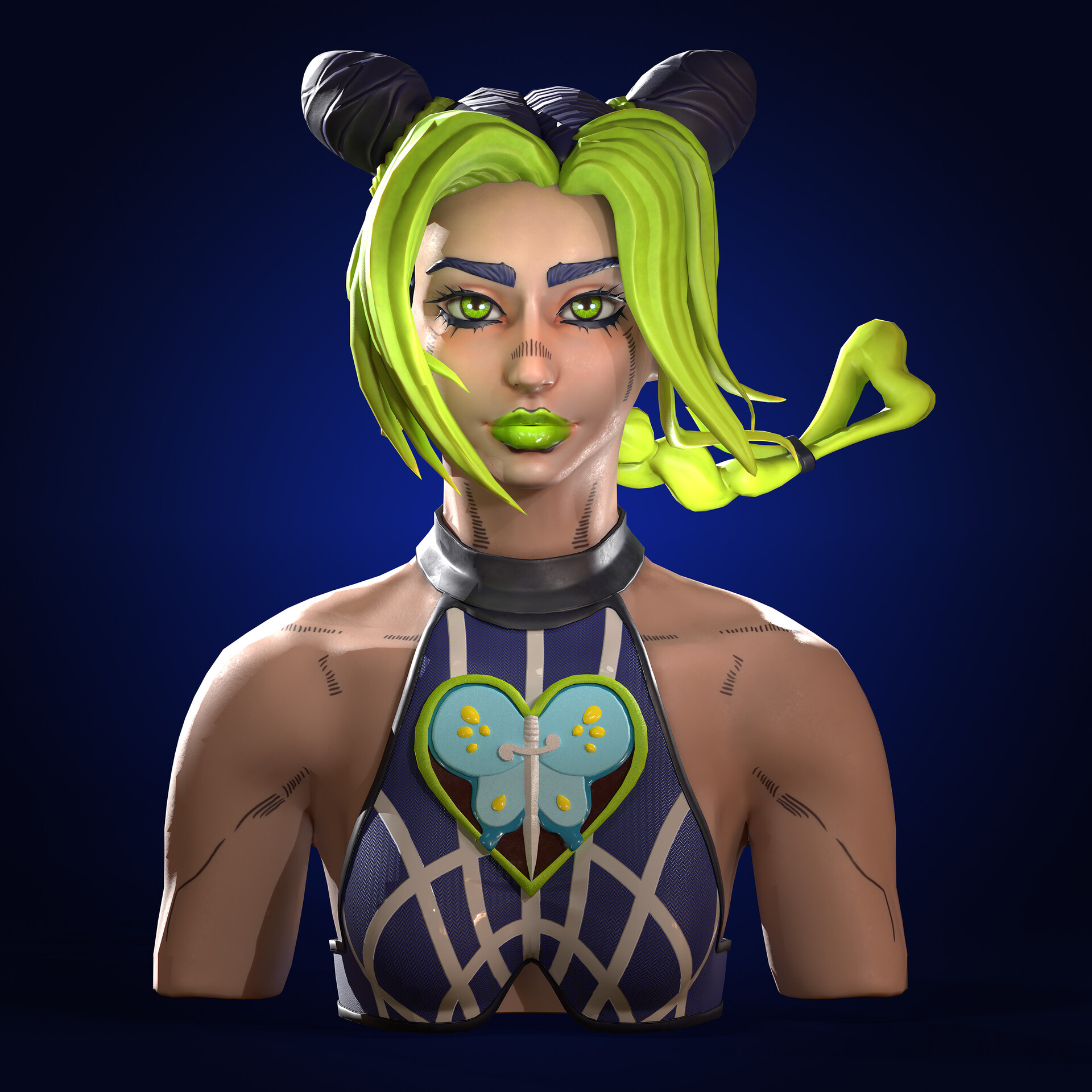 ArtStation - Jolyne Kujo 3D Bust