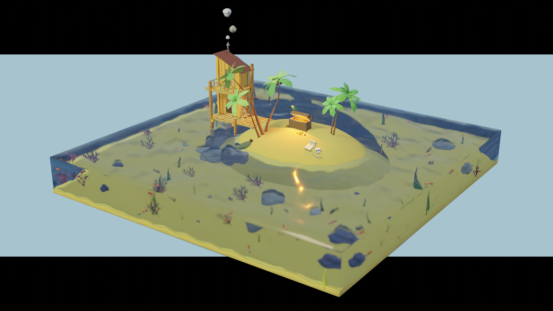 ArtStation - Weekly Blender challenge: Theme: Treasure/Trésor