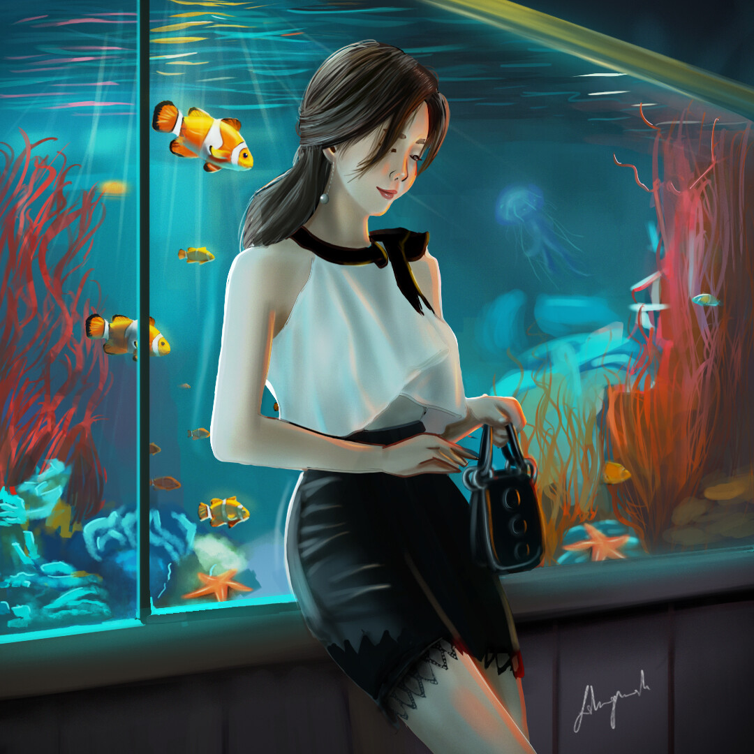 ArtStation - At the Aquarium