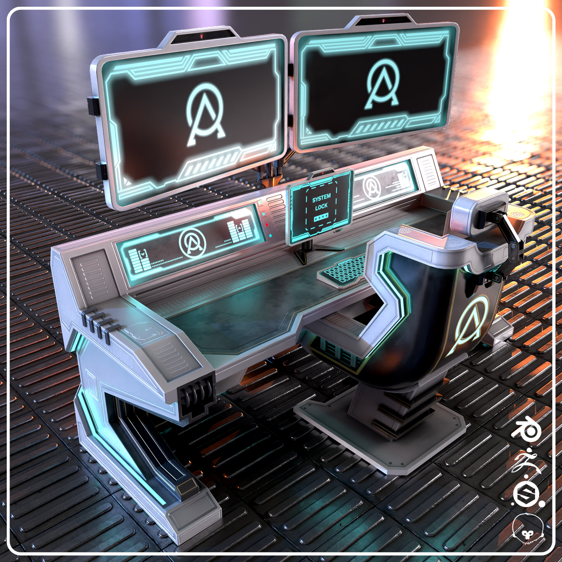 ArtStation - Sci-fii workstation