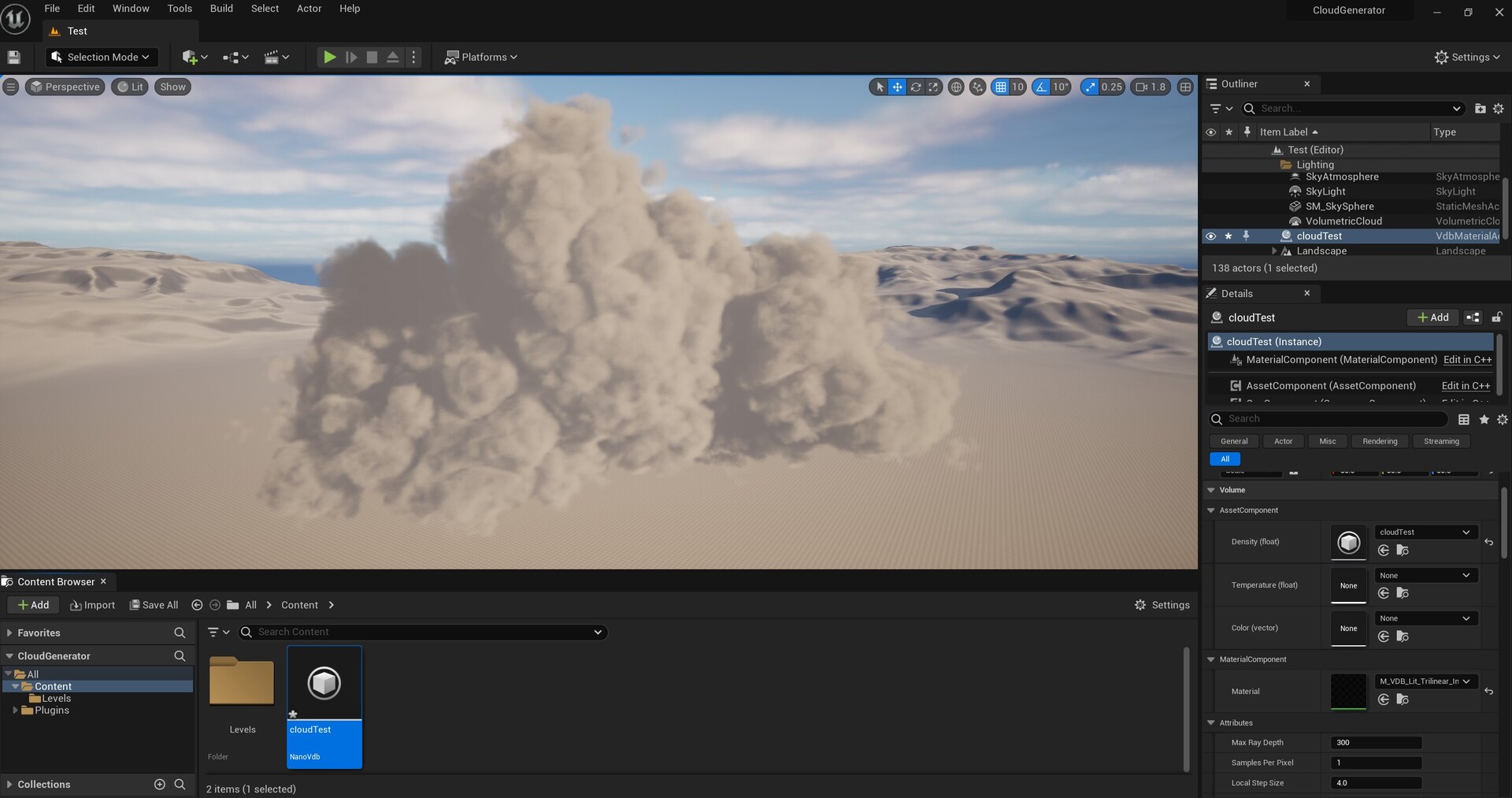 Oktawian Klosko - VDB Cloud Generator for UE5