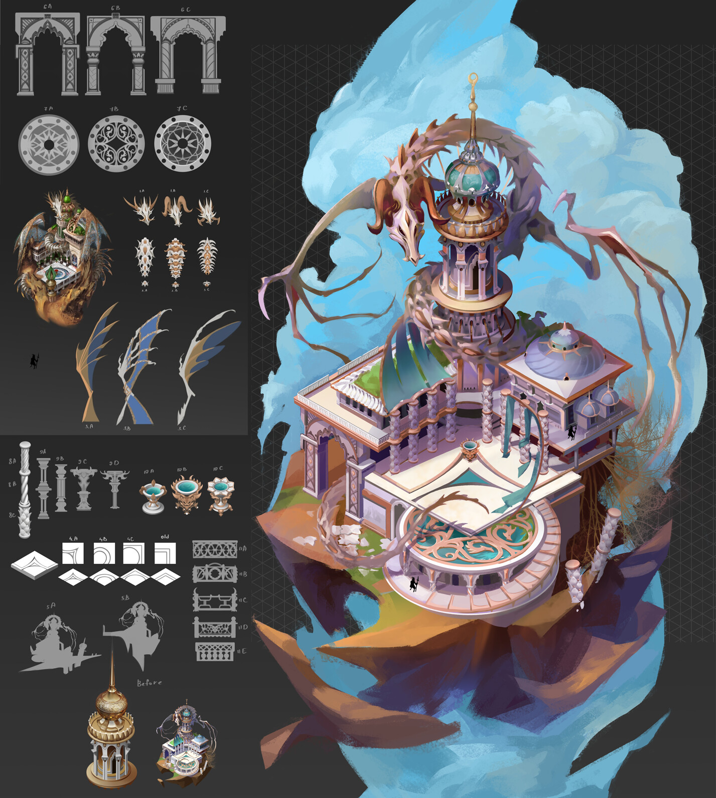 ArtStation - dragon shrine