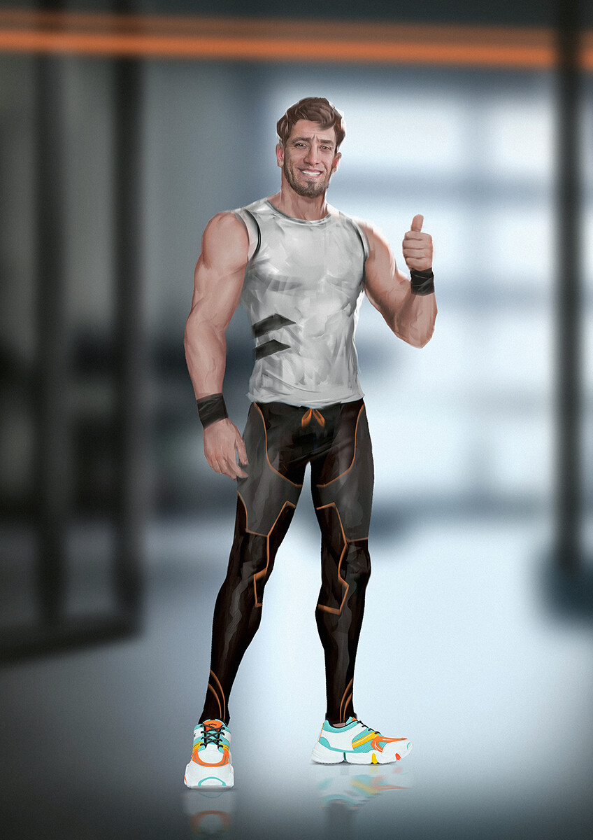 ArtStation - Gym Trainer