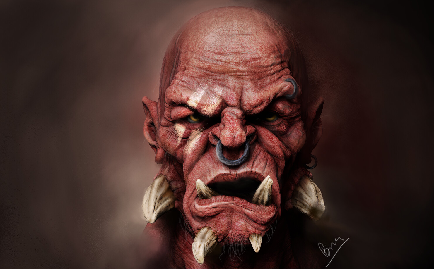 ArtStation - Red Orc