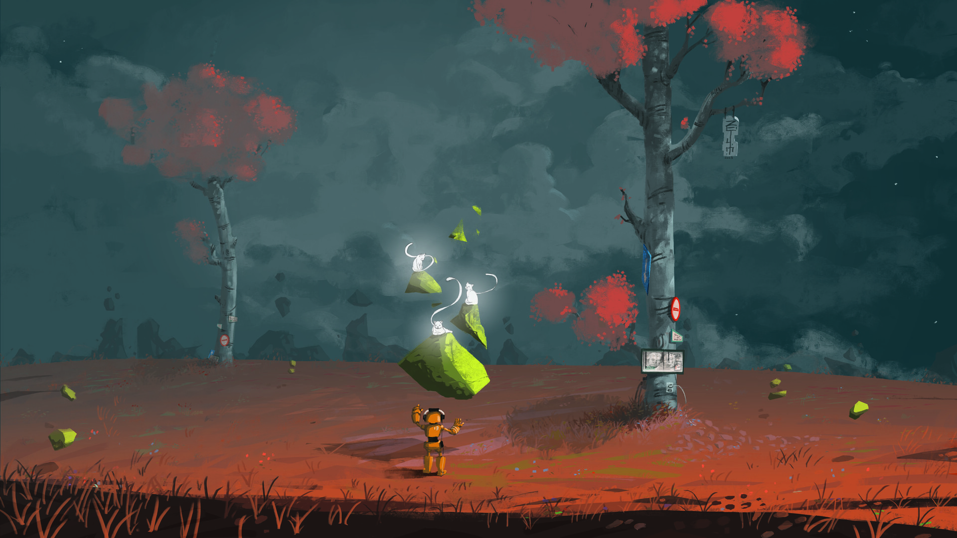 ArtStation - 13 Flying rocks