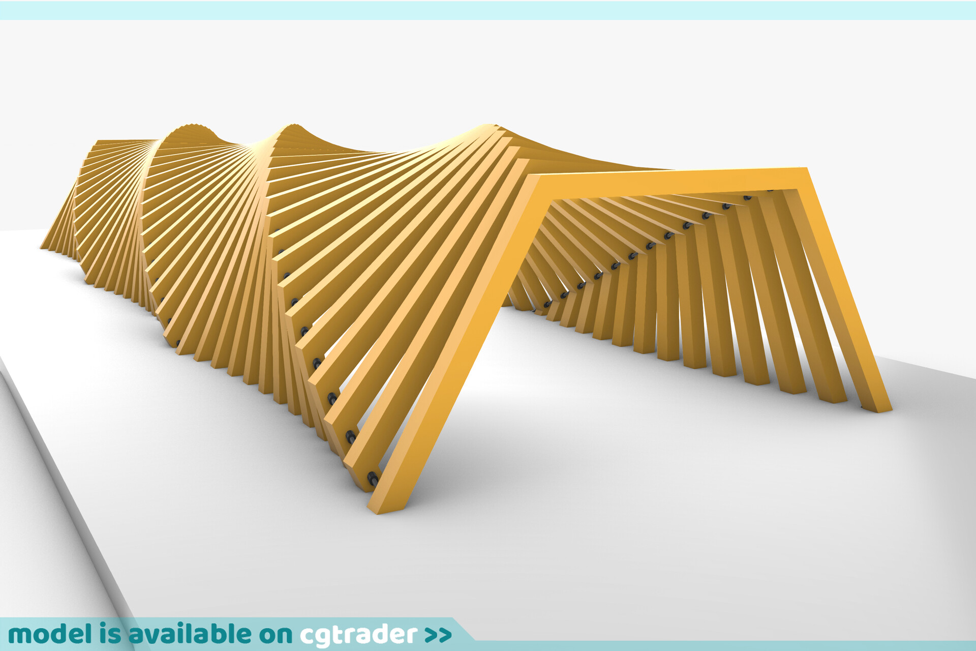 ArtStation - Twisted Tunnel Parametric Shading (3D model)