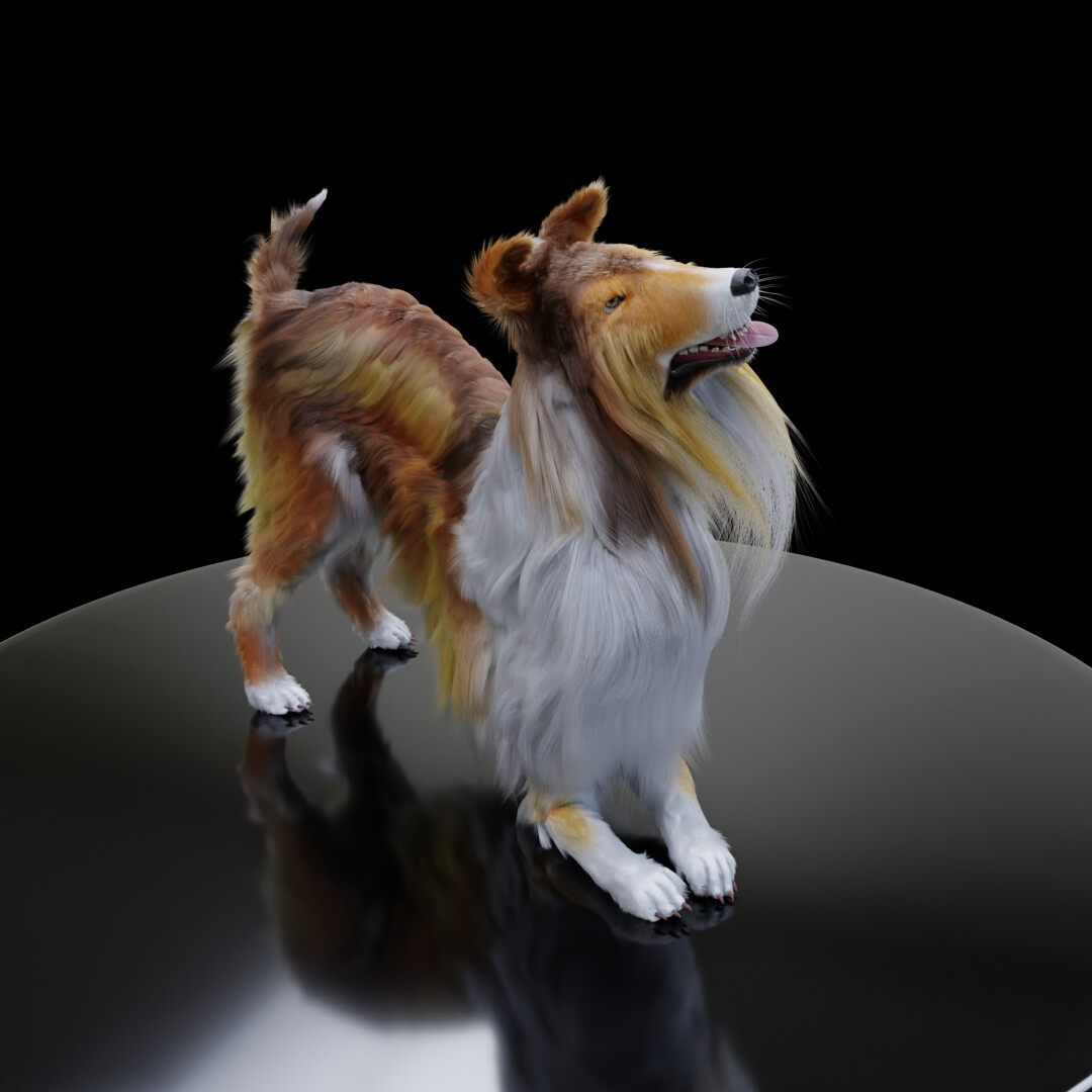 ArtStation - 3D Dog