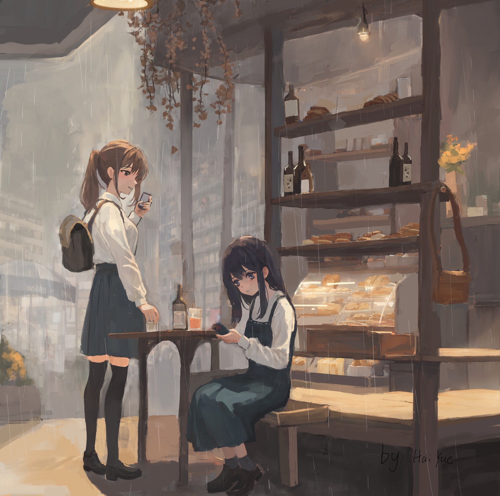 ArtStation - Dating at the cafe shop by me