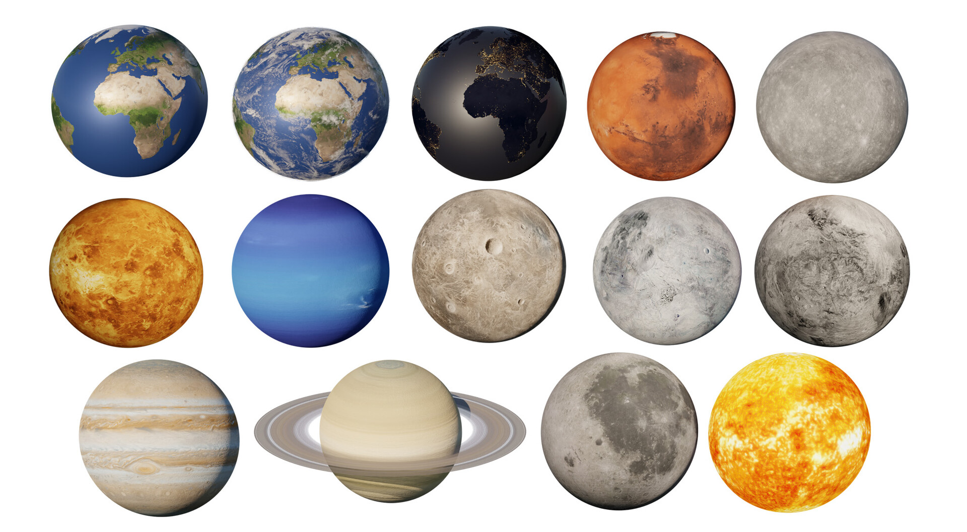 ArtStation - Solar system Planets