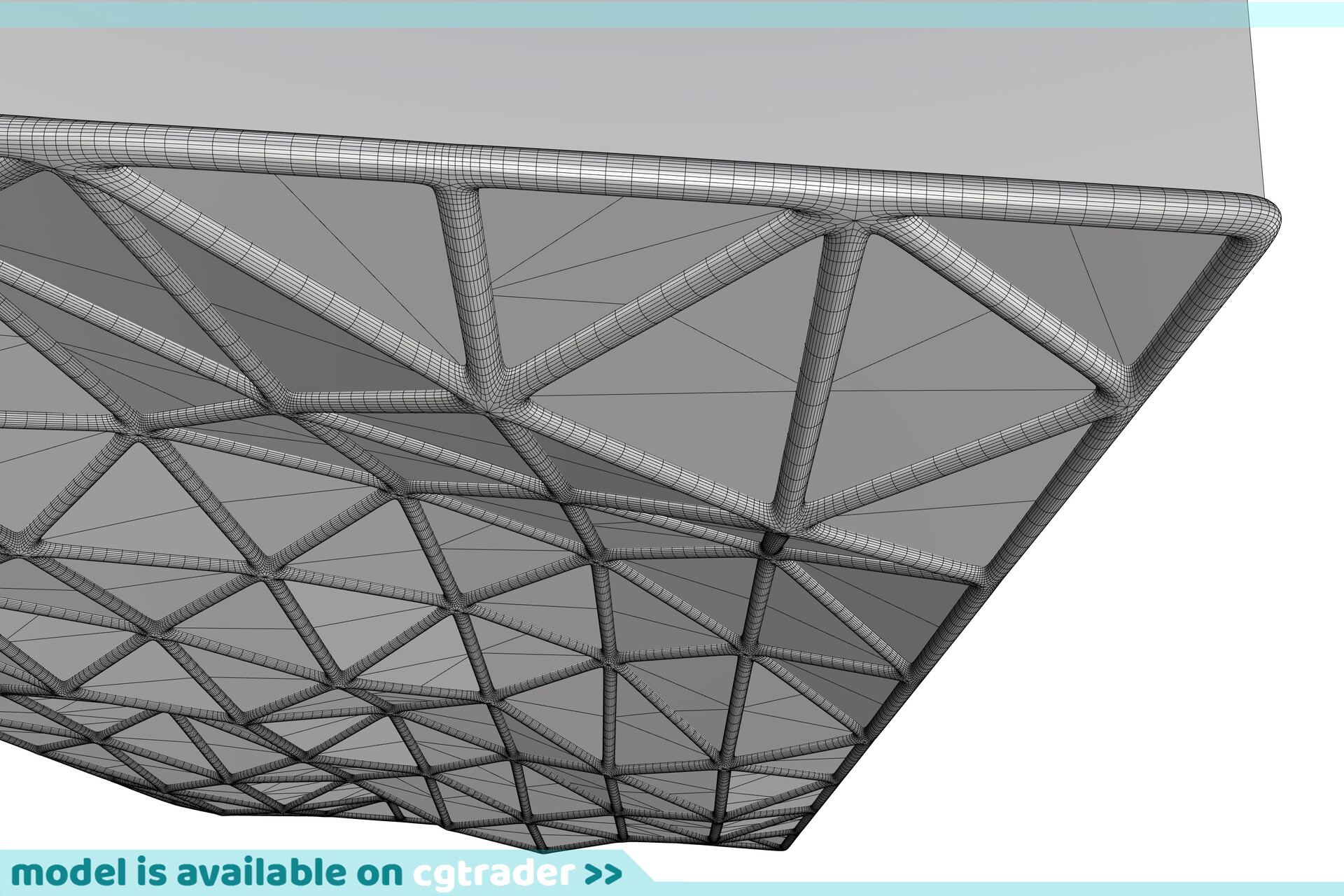 Ayman Ibrahim - Polygonal Tower Crinkled Facade (3D model)