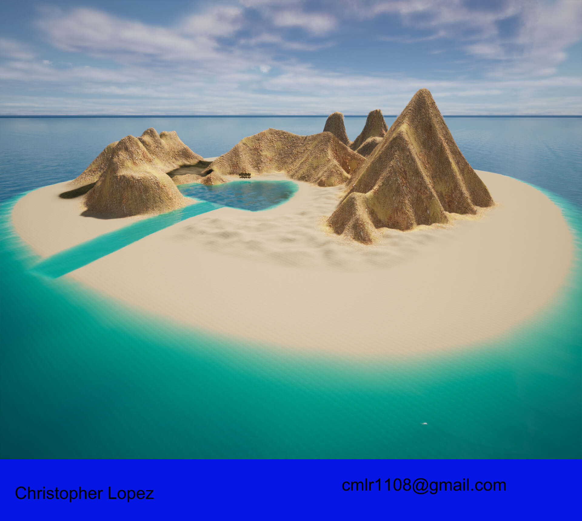 Christopher lopez - UE5 Landscape desolate island
