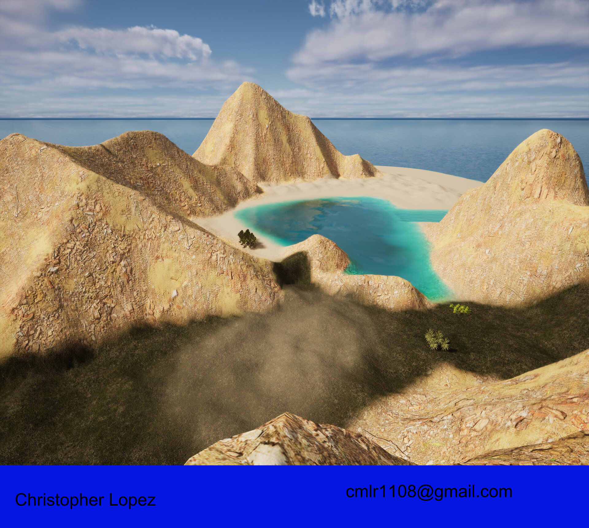 Christopher lopez - UE5 Landscape desolate island