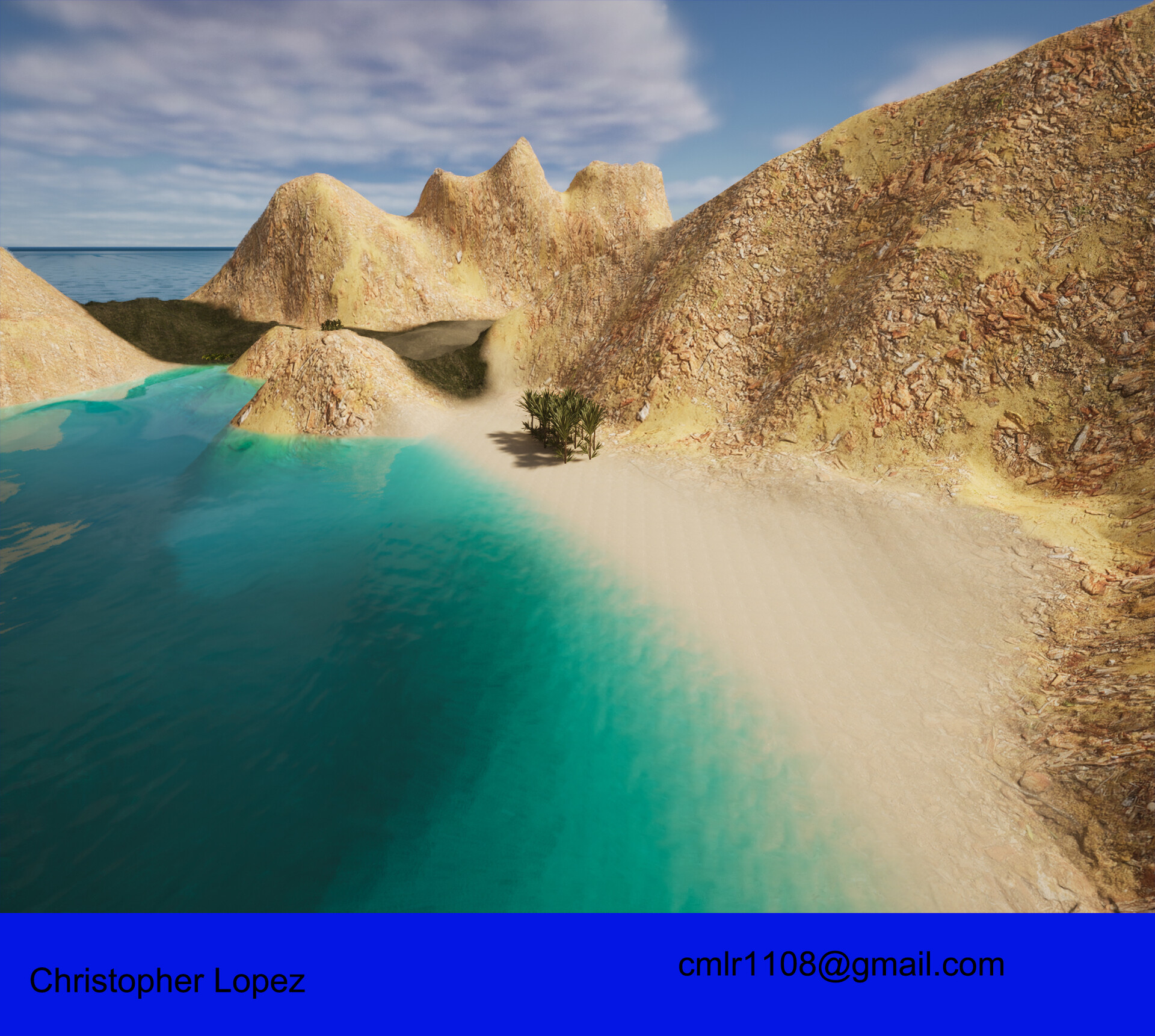 Christopher lopez - UE5 Landscape desolate island
