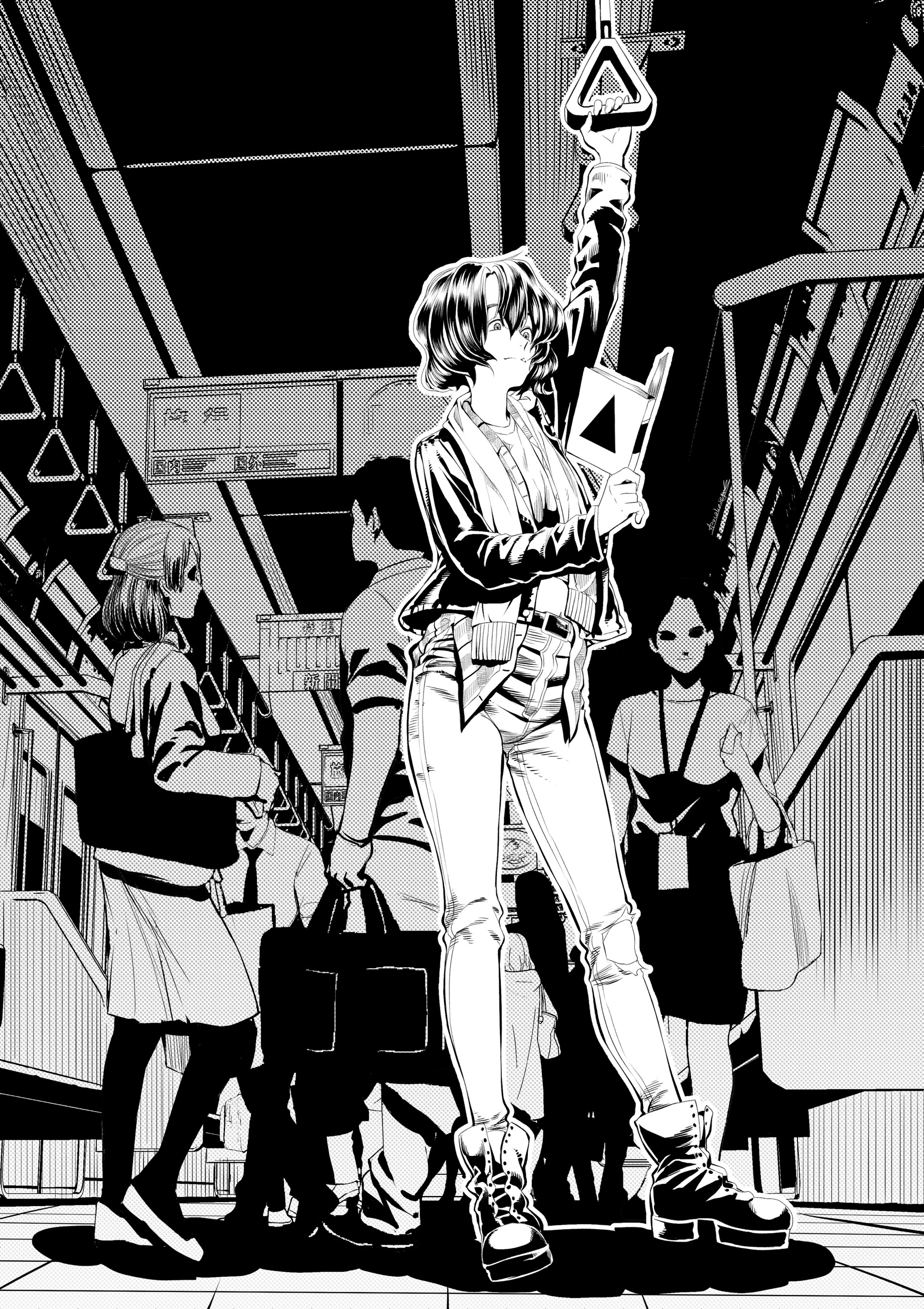 ArtStation - Subway Reading