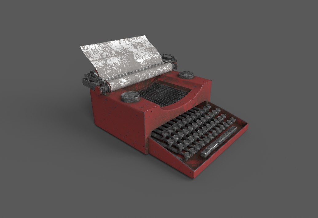 ArtStation - Old Fashioned Typewriter