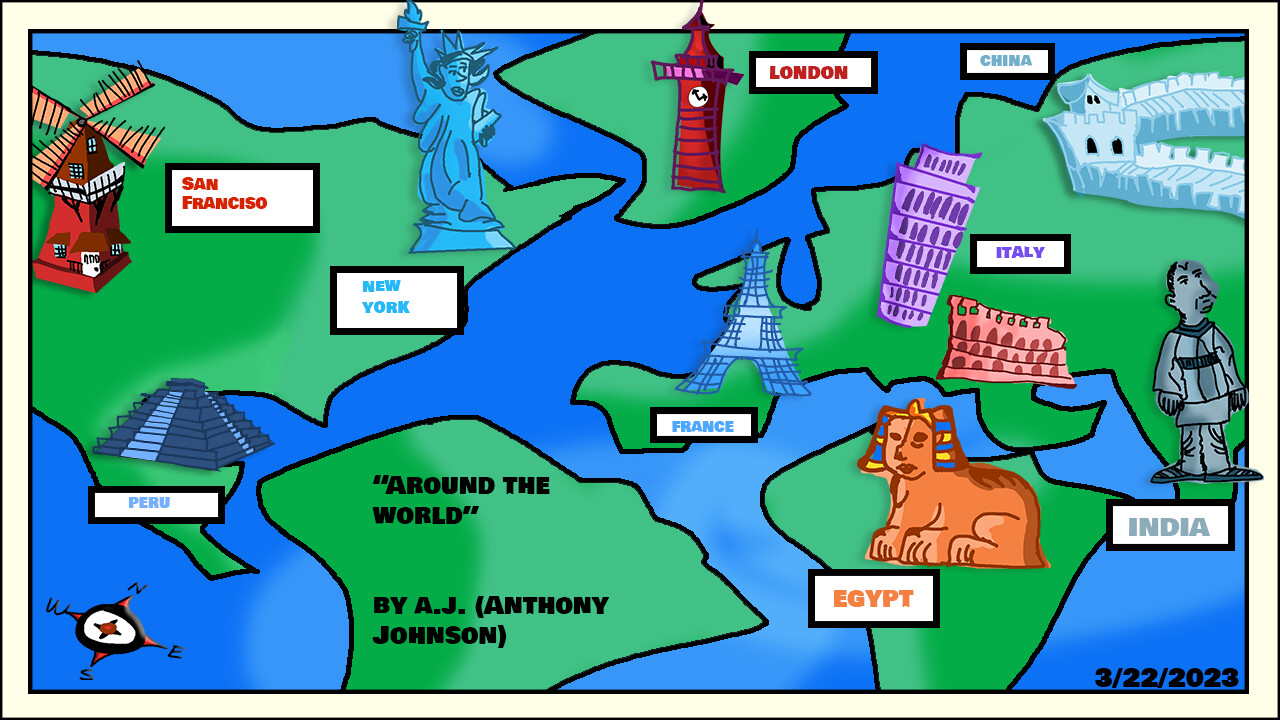 ArtStation - Around the World - Map