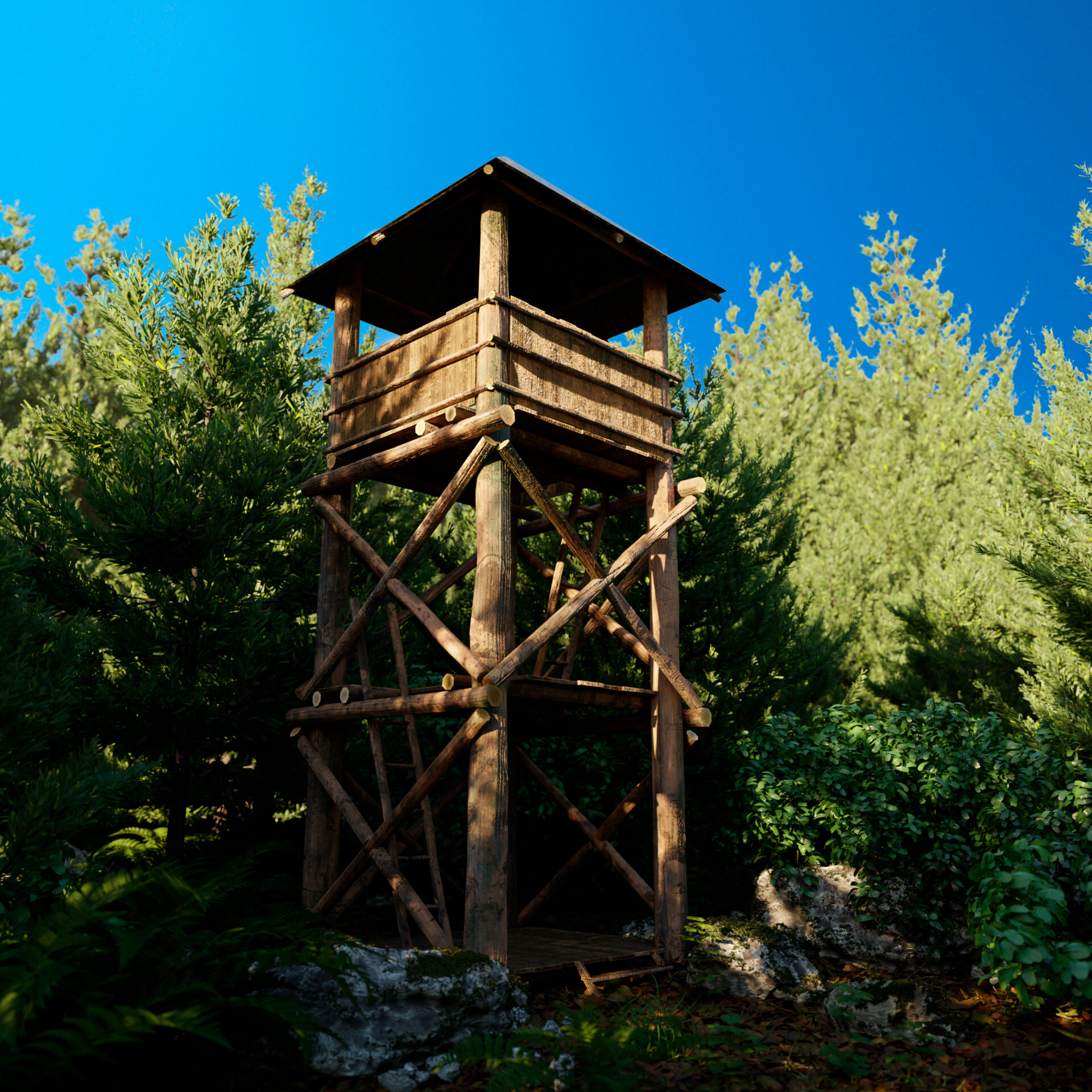 ArtStation - Wooden Tower