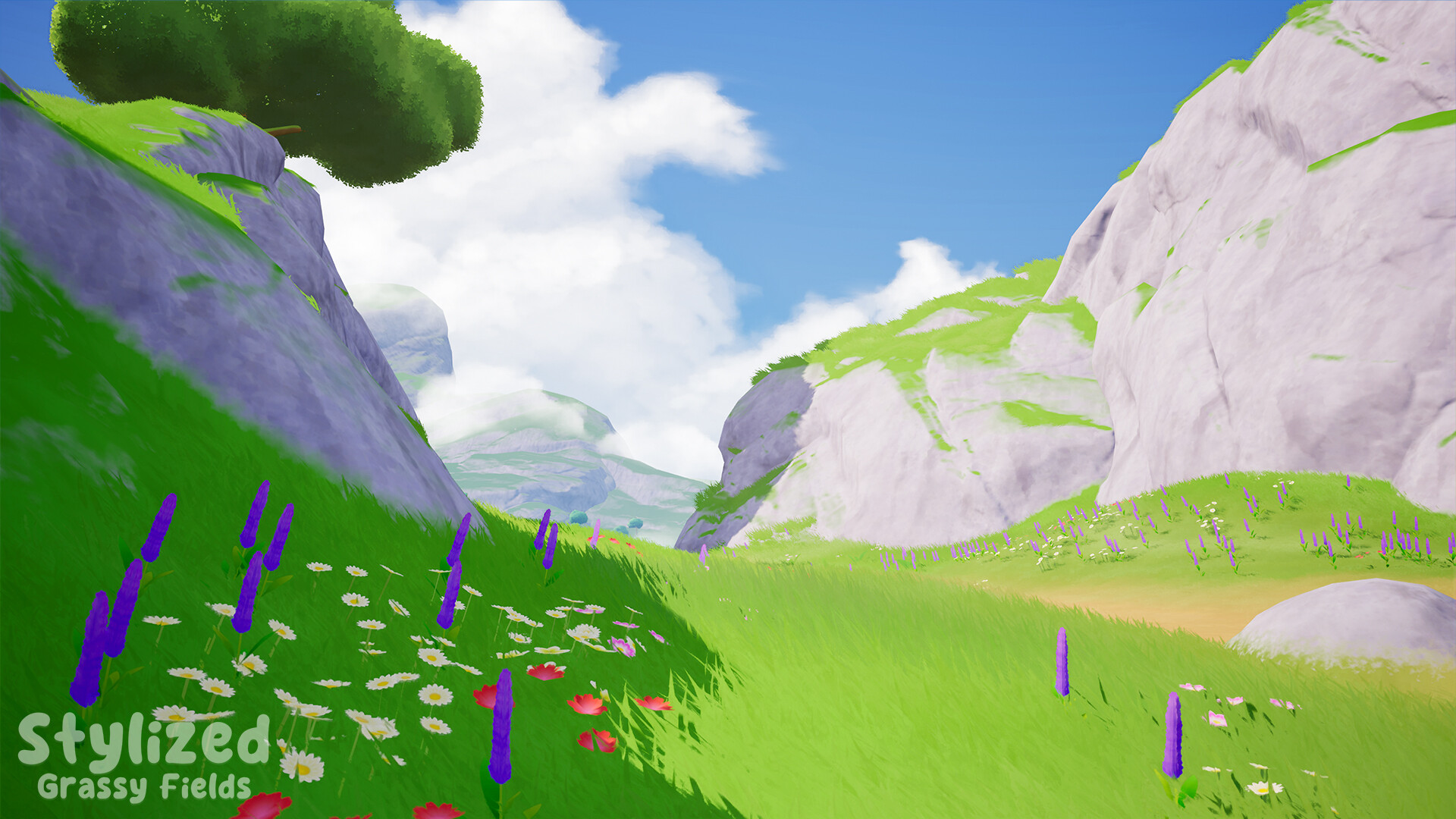 Jack Dunphy - Stylized Grassy Fields - Unreal Marketplace Environment Asset