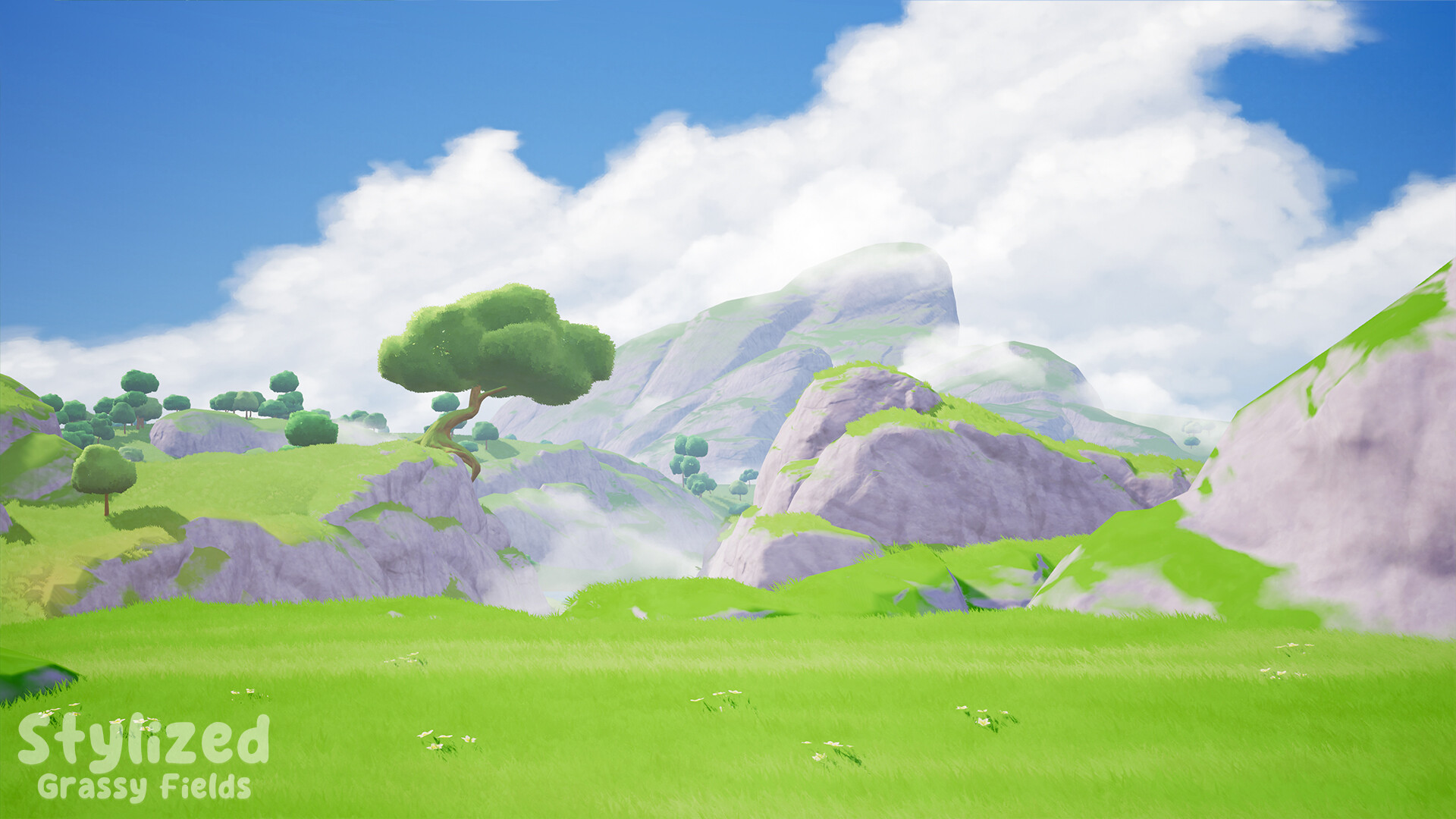 Jack Dunphy - Stylized Grassy Fields - Unreal Marketplace Environment Asset