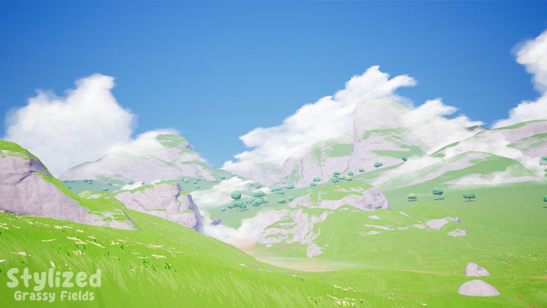 Jack Dunphy - Stylized Grassy Fields - Unreal Marketplace Environment Asset