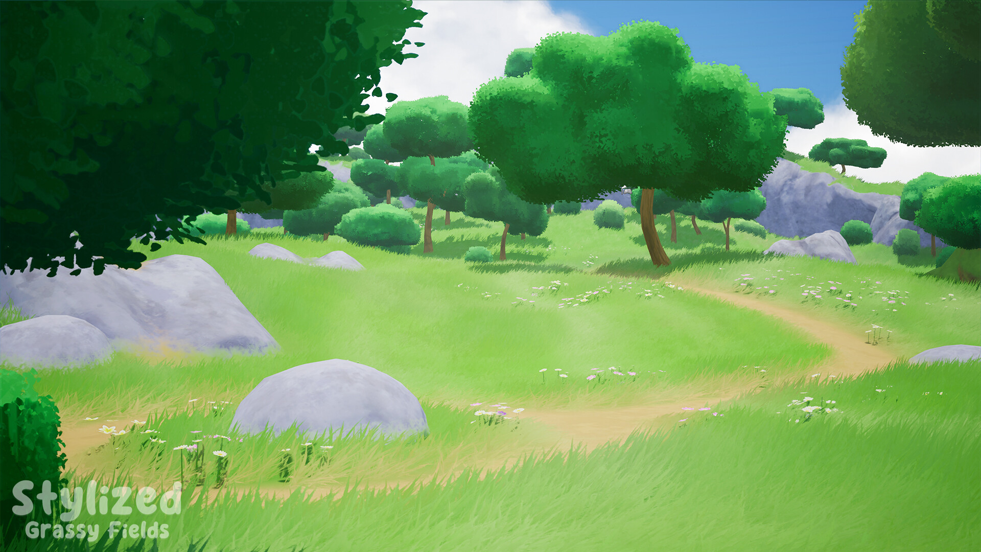 Jack Dunphy - Stylized Grassy Fields - Unreal Marketplace Environment Asset