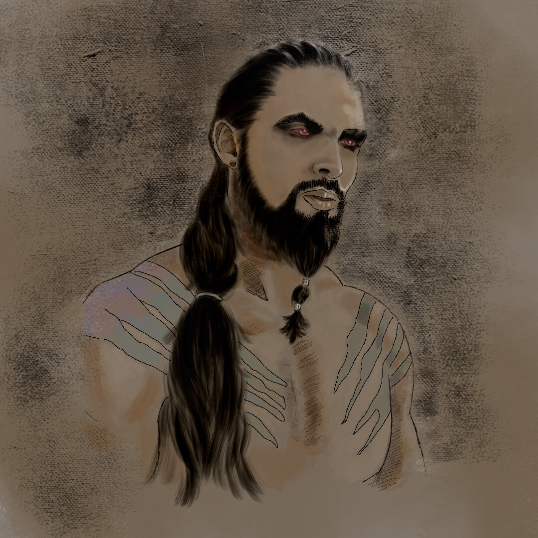 ArtStation - Khal Drogo digital painting in my style