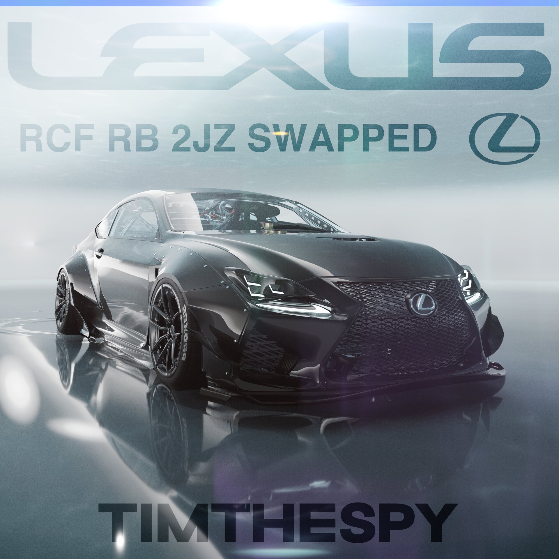 ArtStation - 2019 Lexus RCF Rocket Bunny 2JZ Swapped