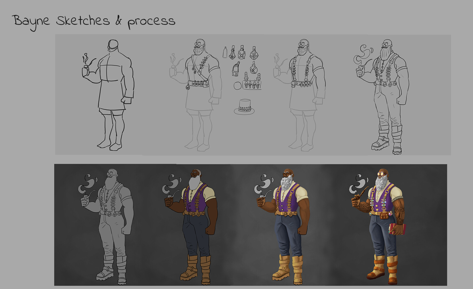 Olori Bosia - Bayne - Character design
