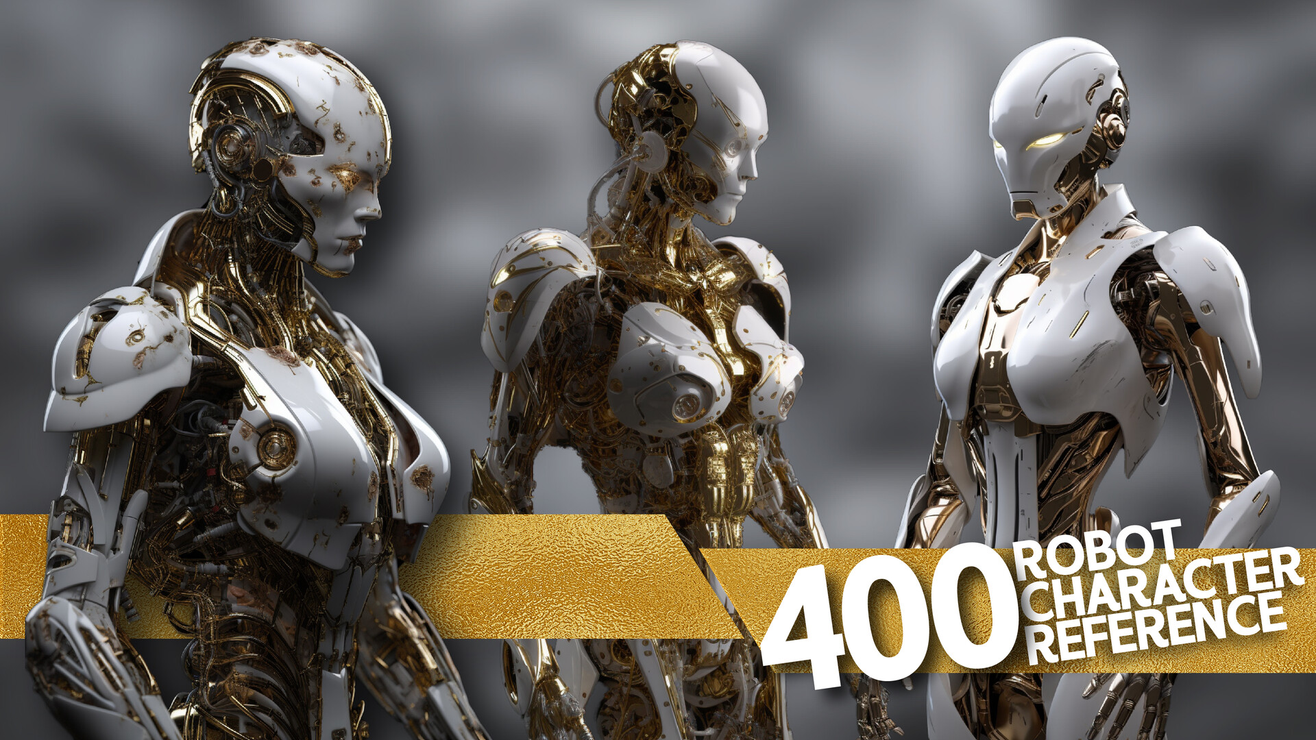 3dmah - 400 Robot reference character _ VOL 1 _ Character References