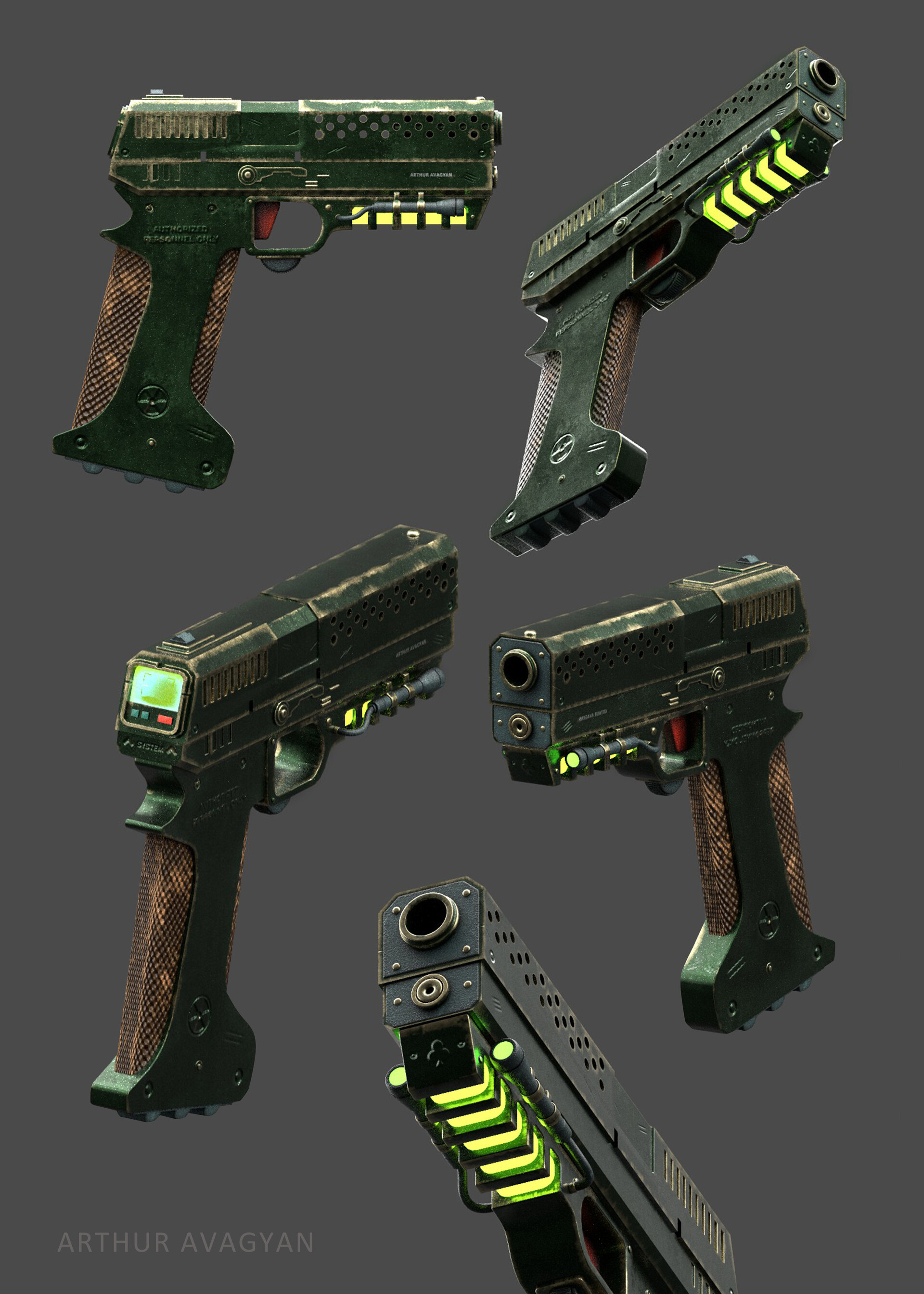 ArtStation - 3D Weapon /Hard Surfaces and Texturing