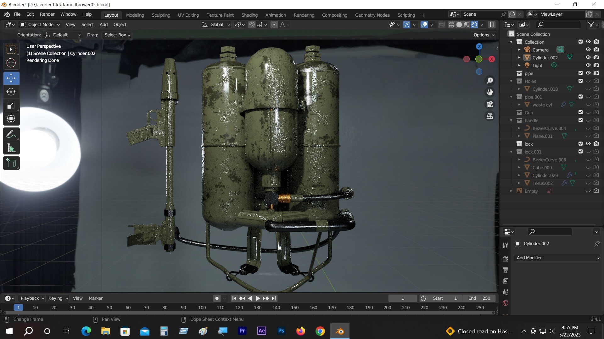 ArtStation - WWII M2-2 Flamethrower