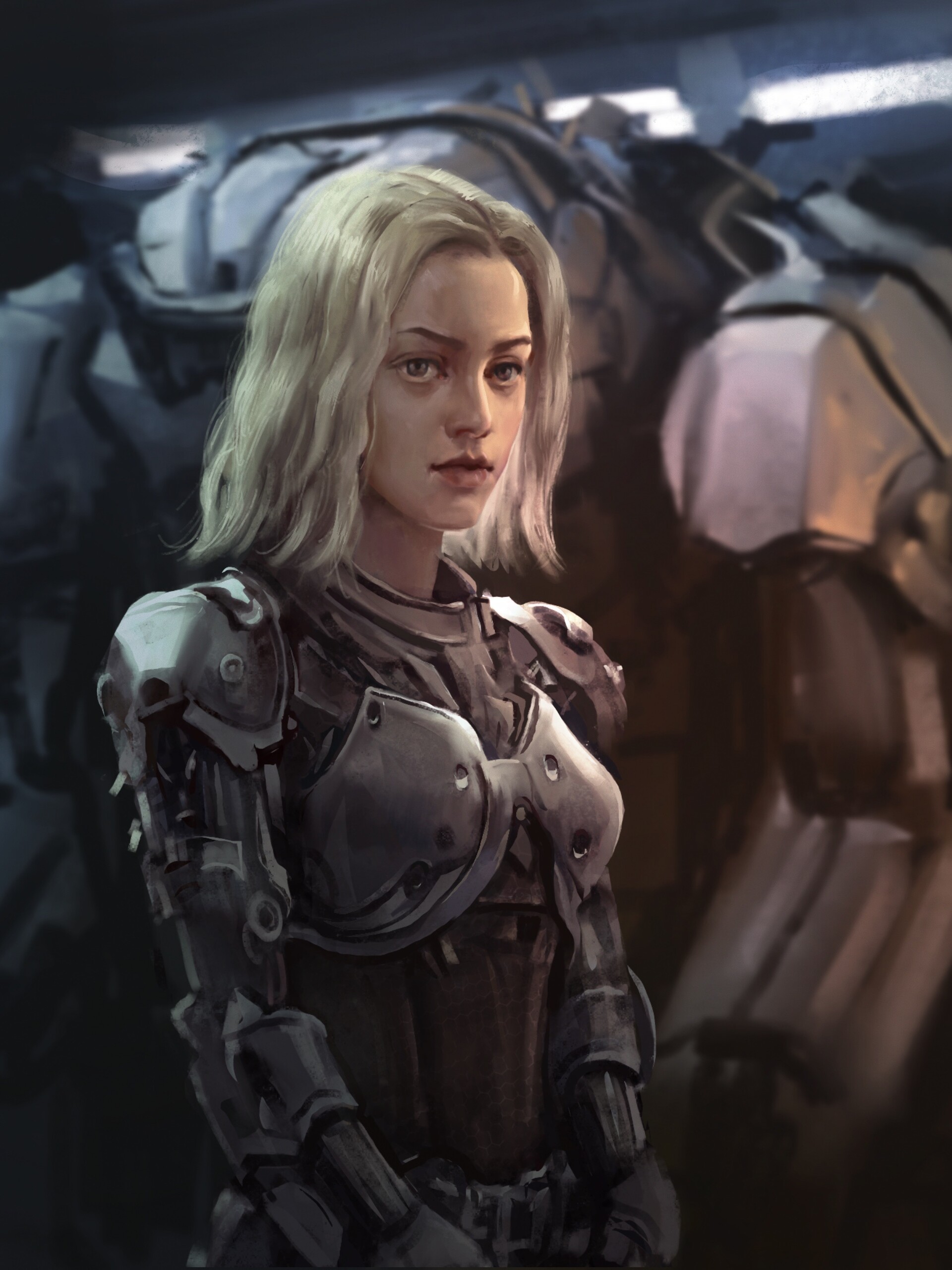 ArtStation - 03 cyberpunk girl