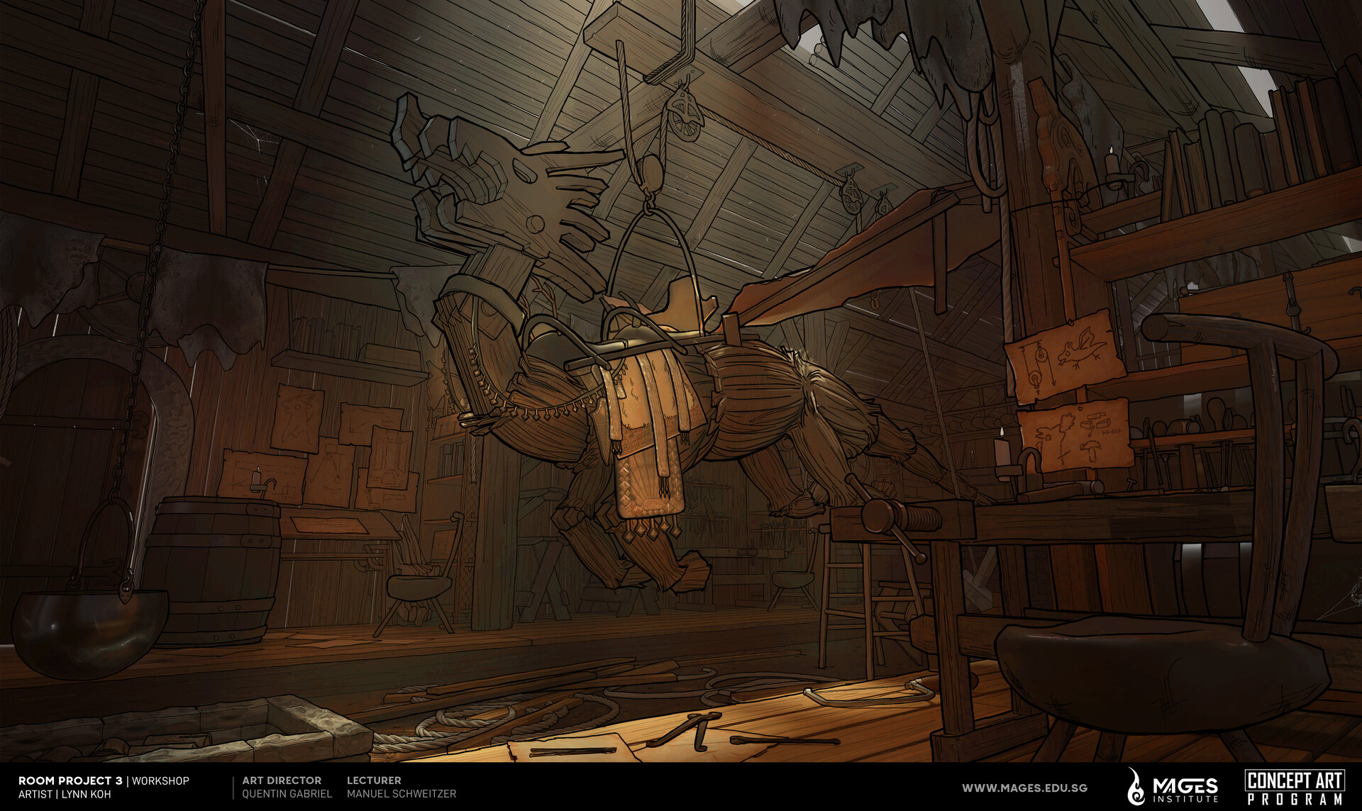 ArtStation - How to Train Your Dragon Fan Concept: Dragon Saddle Workshop