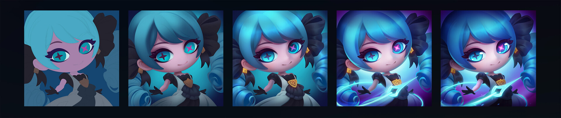 Liza Savina - League of legends - Gwen icon Fan art