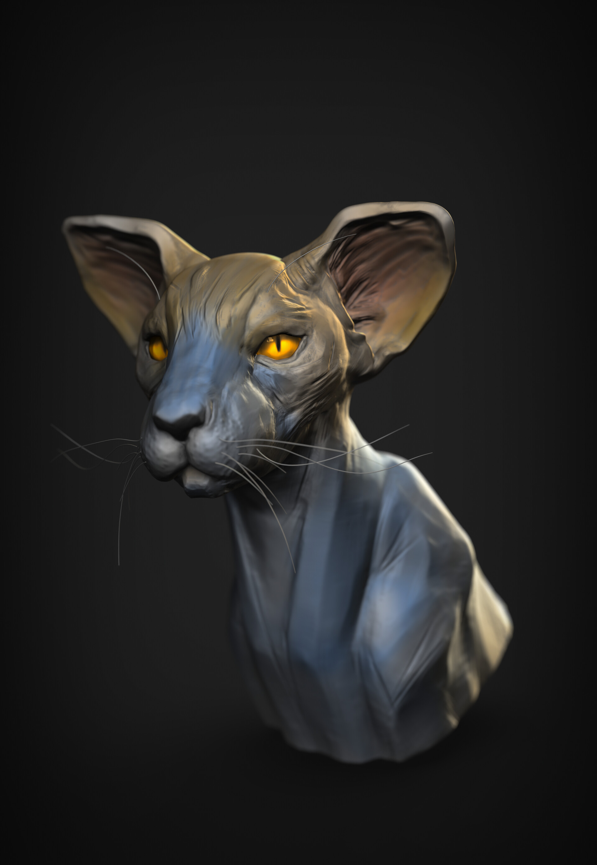 ArtStation - A cat speed sculpt