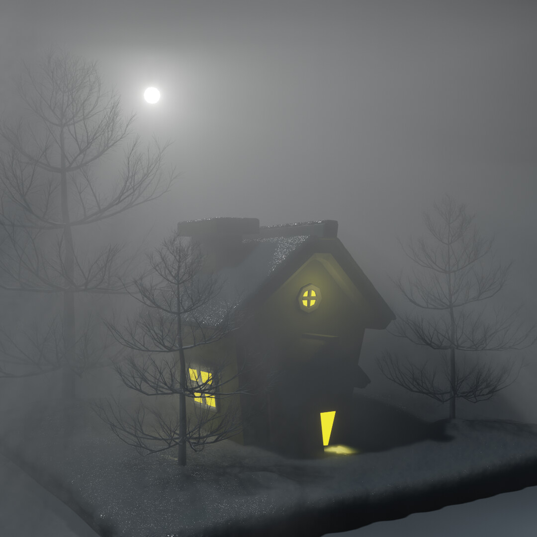 ArtStation - Snowy House Animation