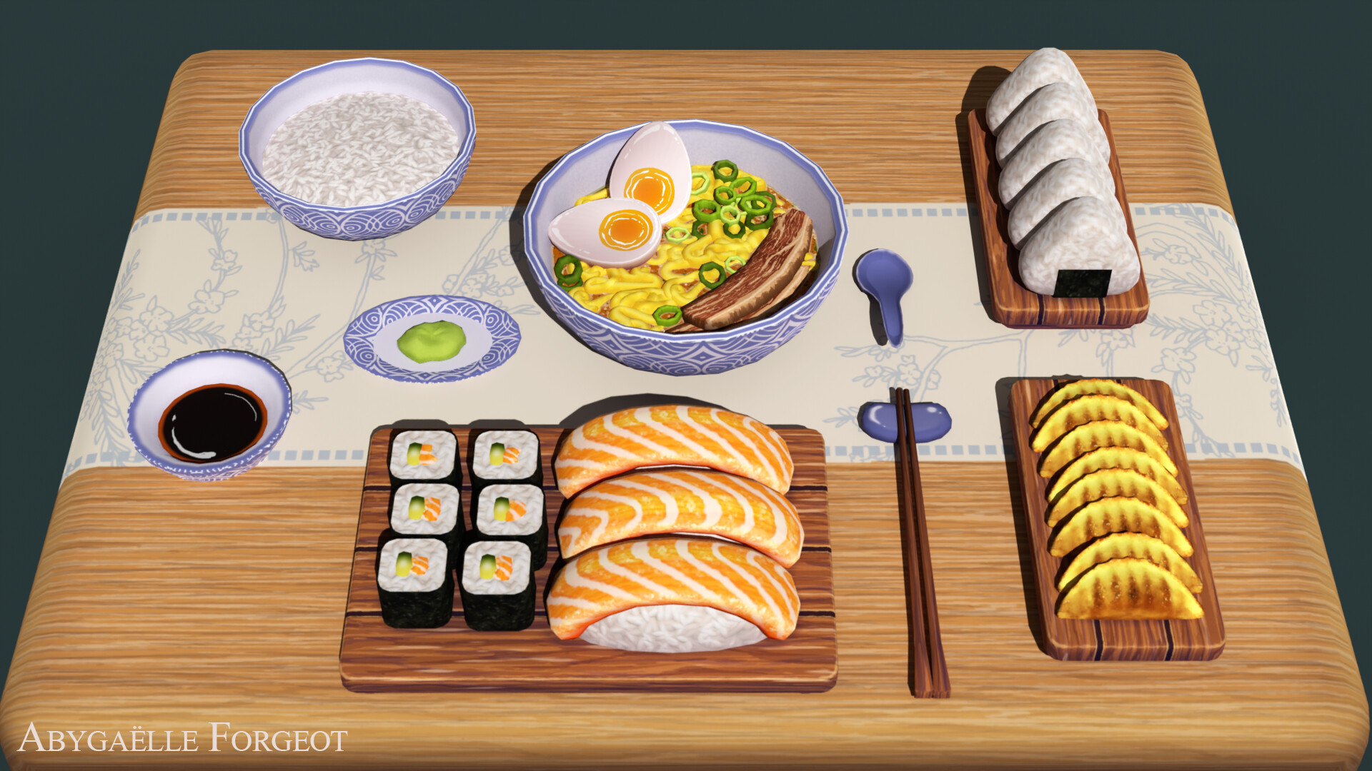 ArtStation - Japanese Food