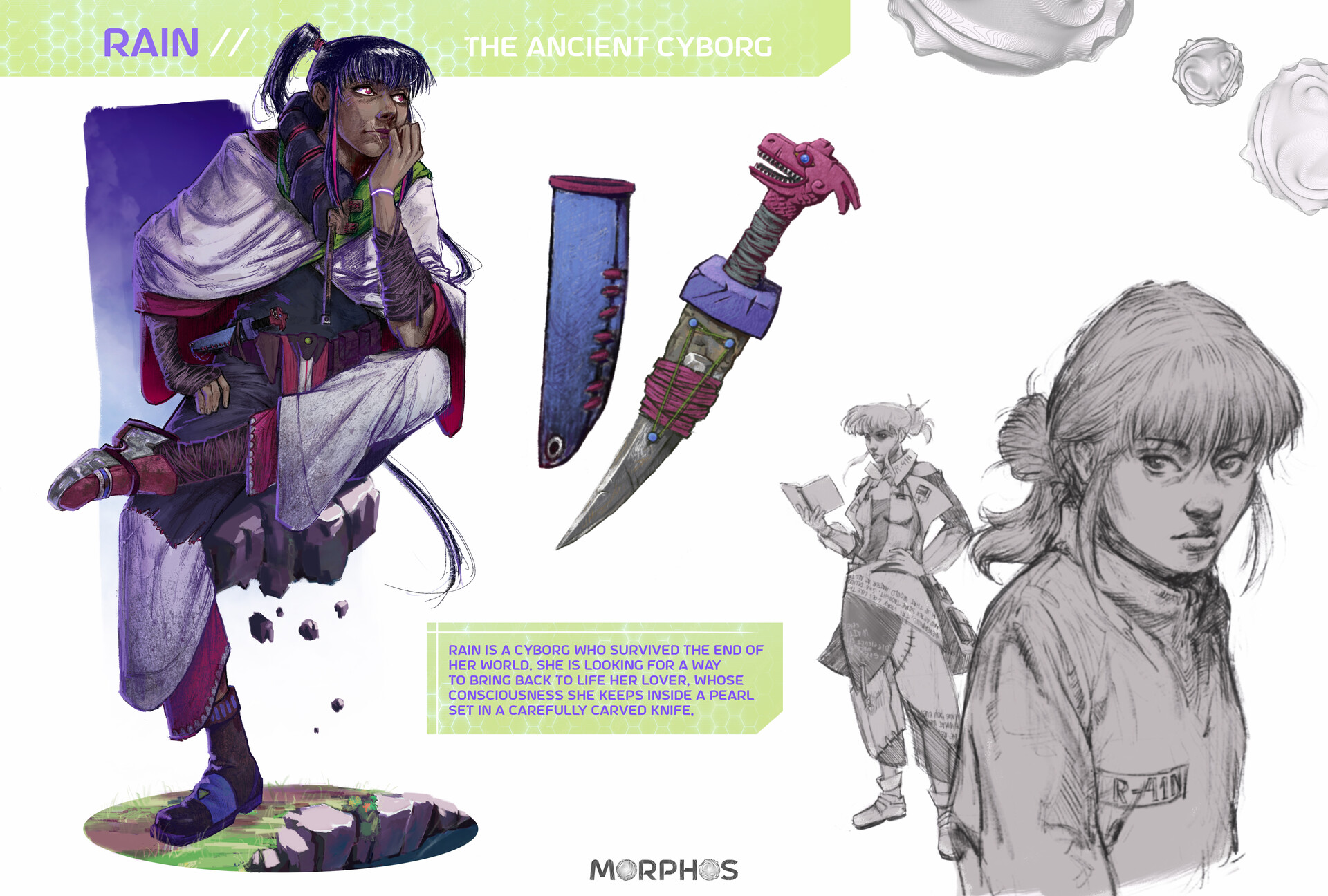 ArtStation - Rain, the Ancient Cyborg