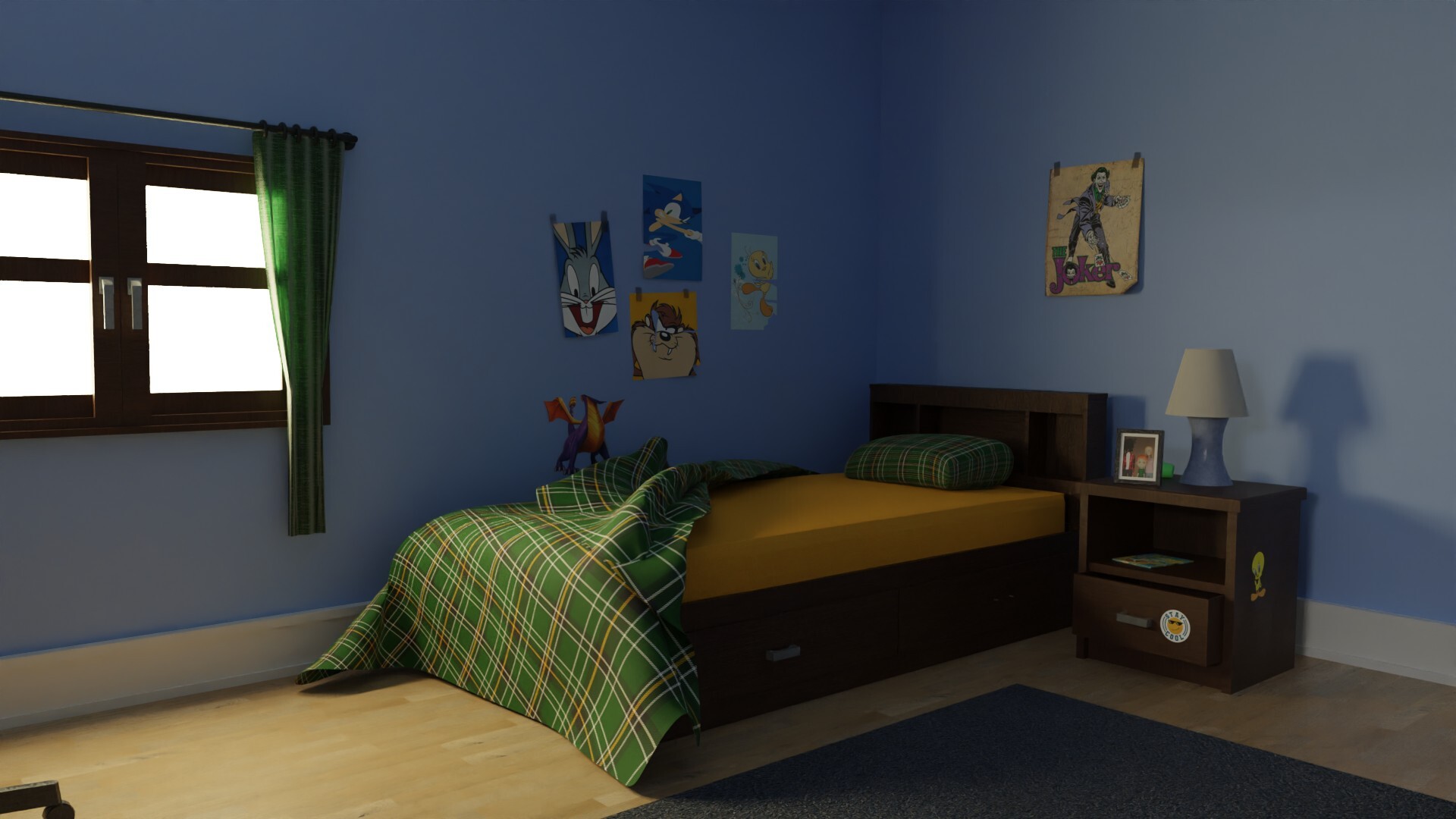 ArtStation - 'ODD' Environment - Elliot's bedroom, living room, and ...